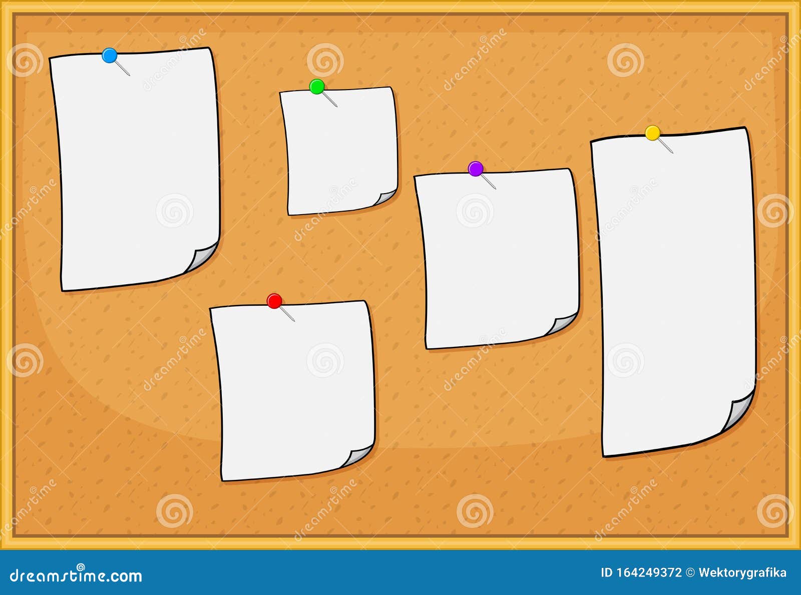 Empty Note Card With Happy Fox Family With Mother, Father And Little ...