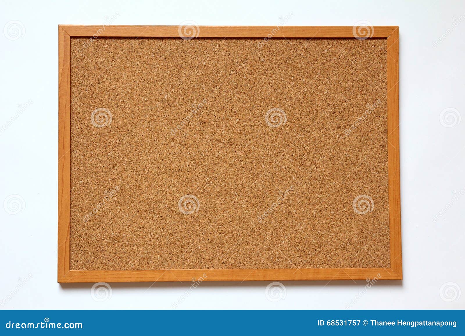 Cork Board on White Background Stock Image - Image of advertisement ...