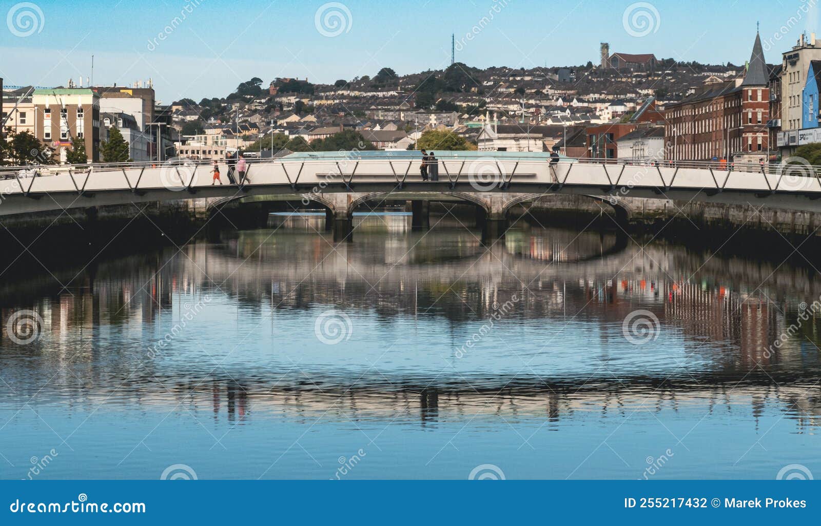Cork City and the River Lee in the Republic of Ireland Stock Photo ...