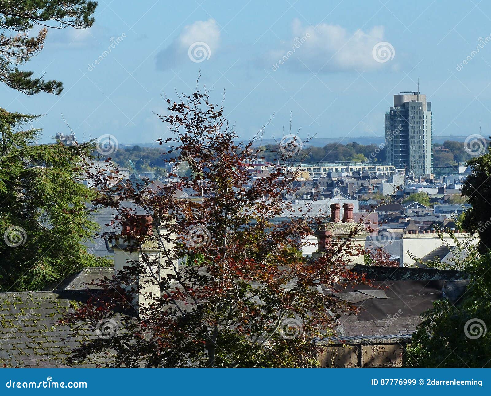 Cork city skyline Ireland stock image. Image of elysium - 87776999