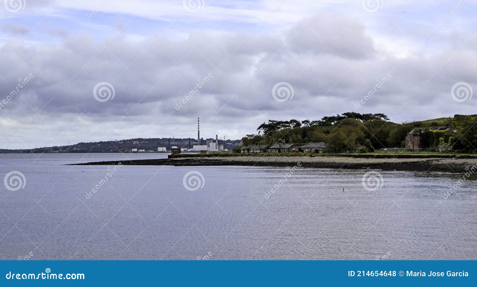 Cork Harbor from the Spike Island, Cobh, Ireland Stock Photo - Image of ...
