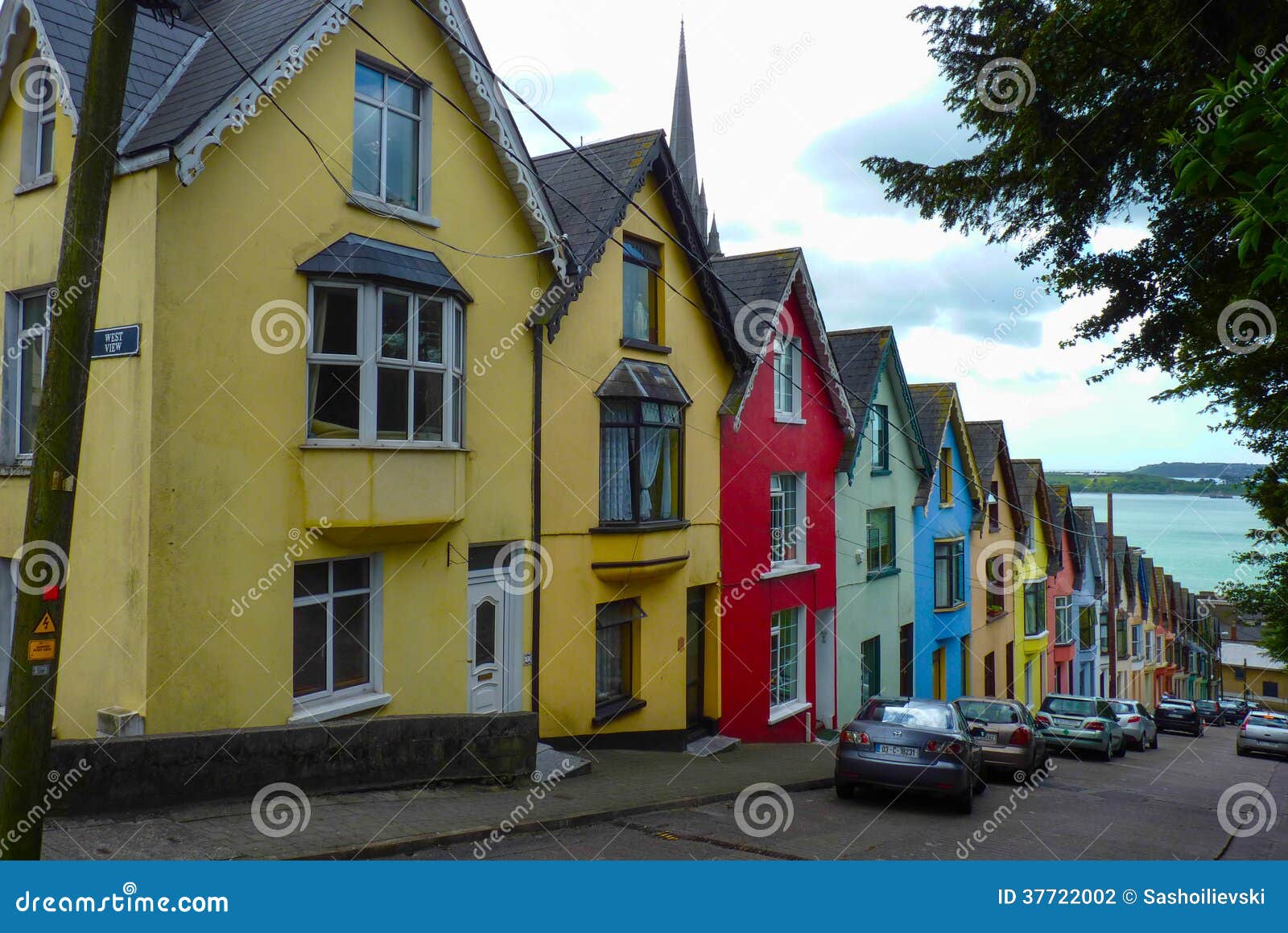 Cork houses editorial photography. Image of colour, britain - 37722002