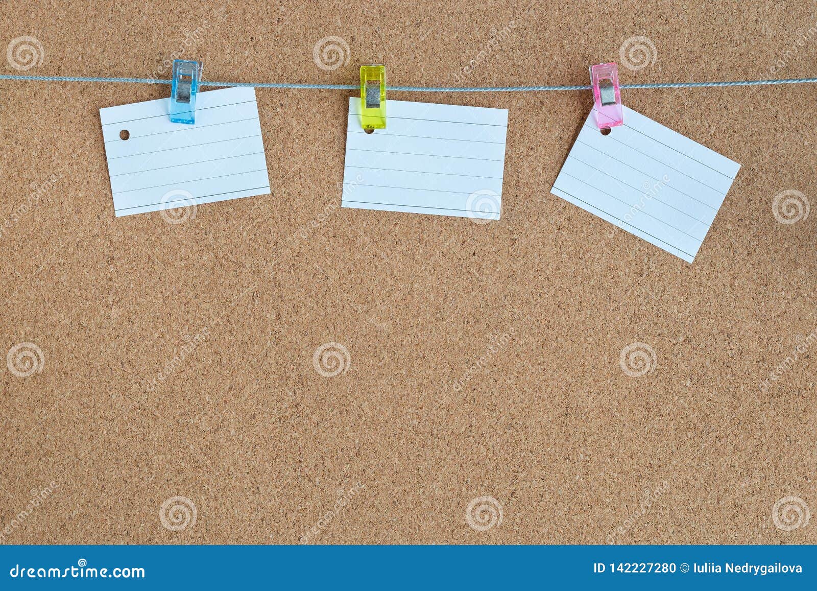 Cork Memory Board With Pinned Blank Piece Of Paper, Notes, Bulletin ... Cork Memory Board With Pinned Blank Piece Of Paper, Notes, Bulletin ...