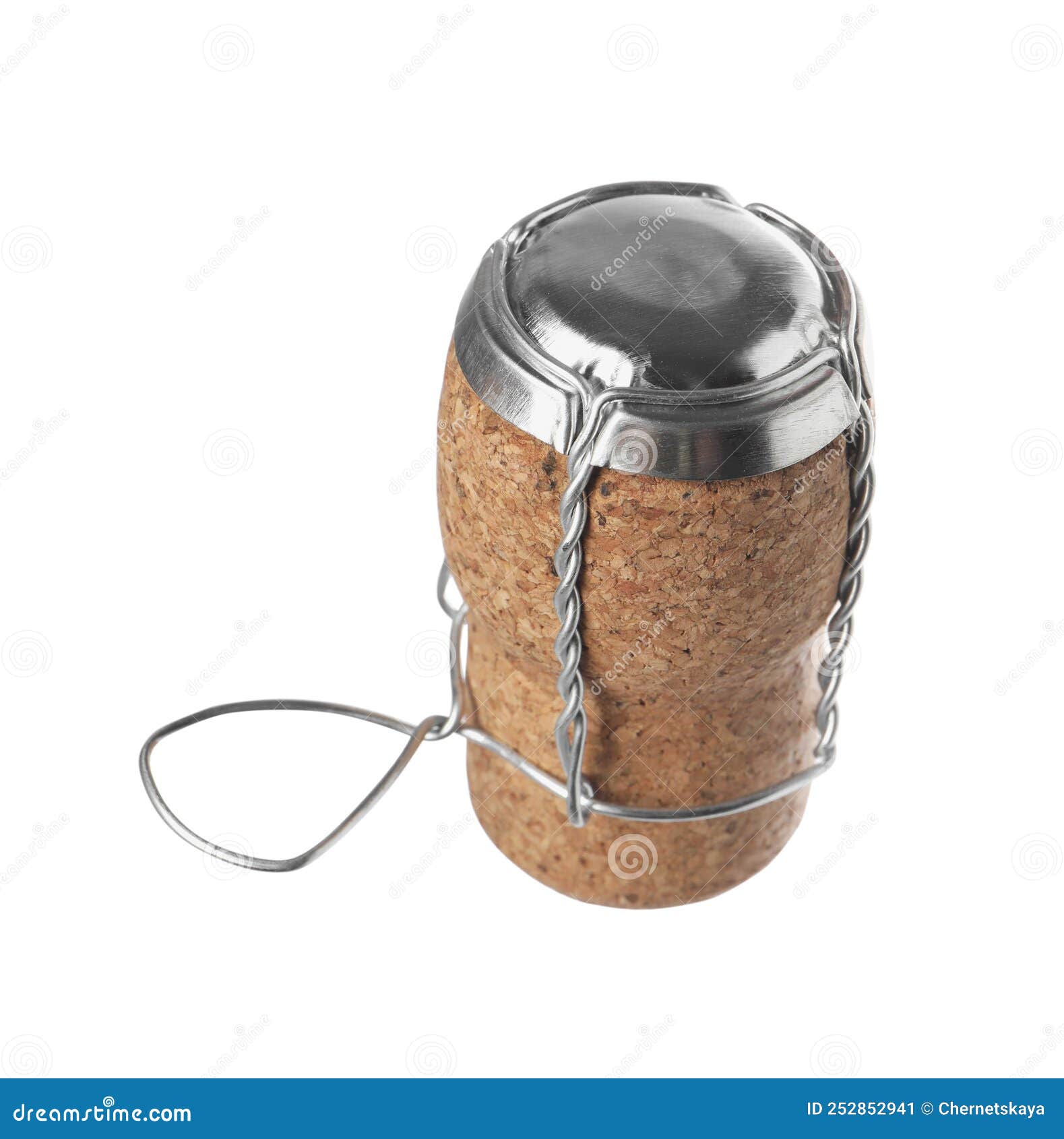 Cork of Sparkling Wine and Muselet Cap Isolated on White Stock Image ...