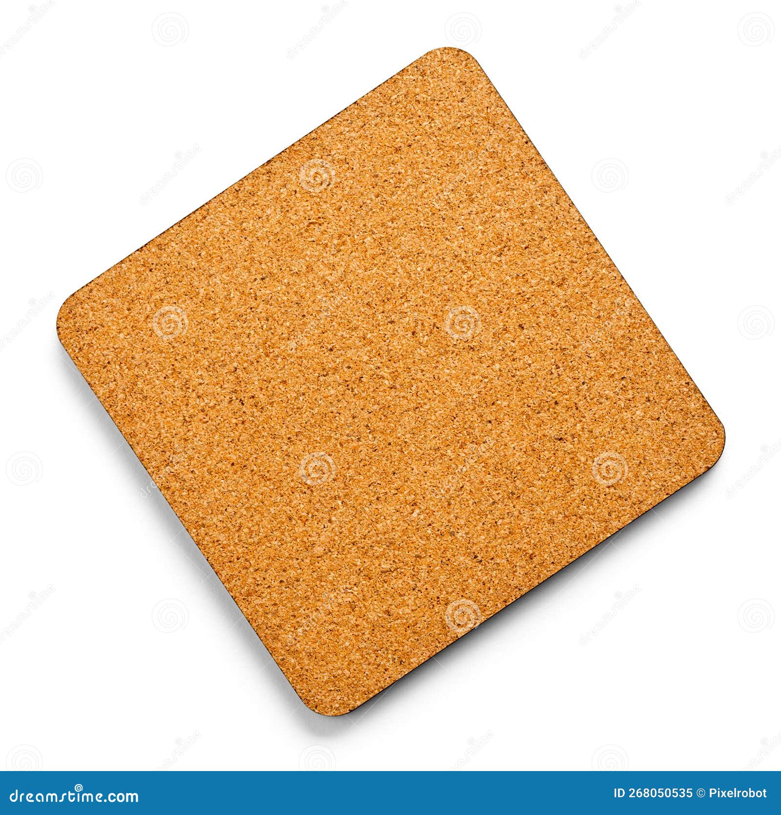 Cork Square Cup Coaster stock image. Image of square - 268050535