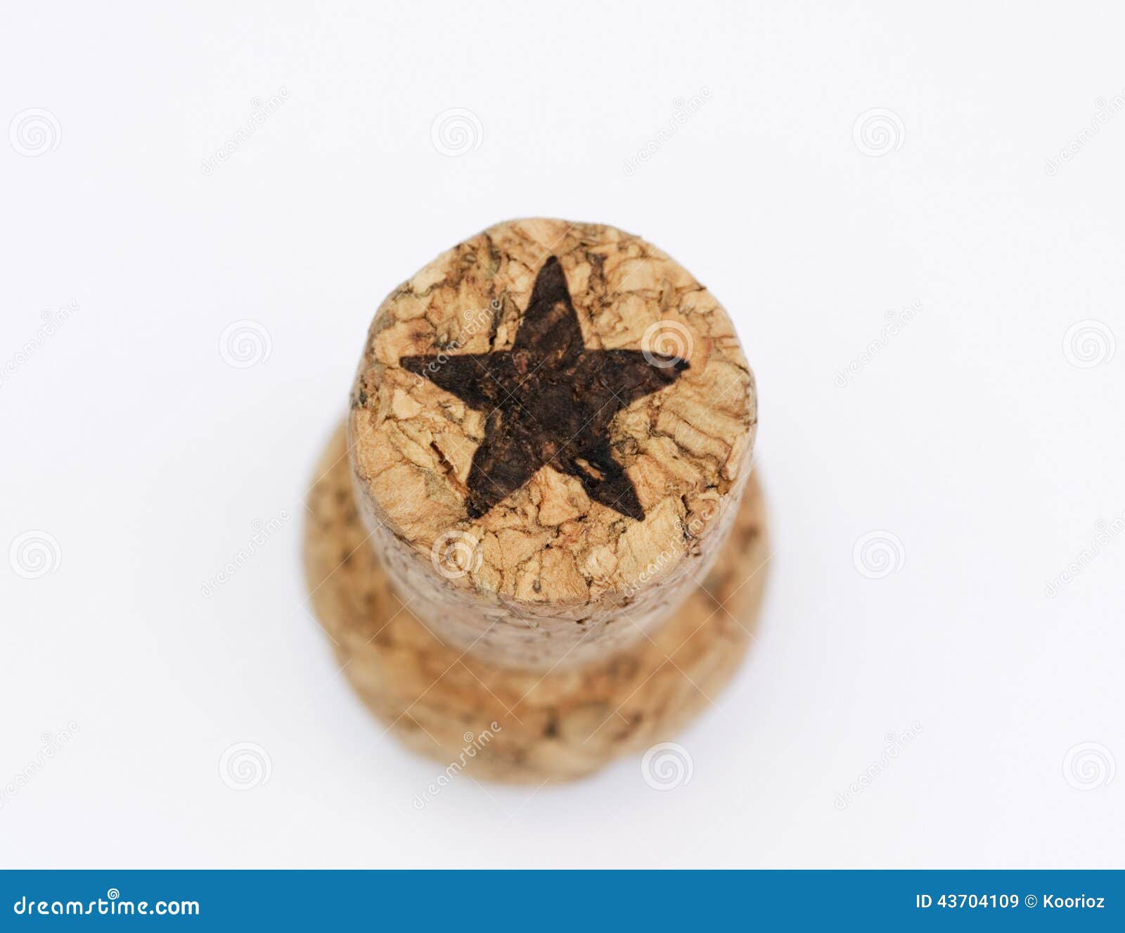 Cork with a star stock image. Image of view, studio, cork - 43704109