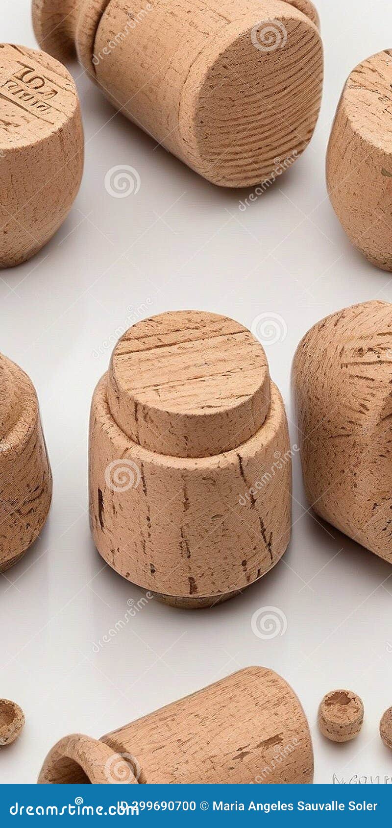 Cork stoppers for bottles stock illustration. Illustration of bottles - 299690700