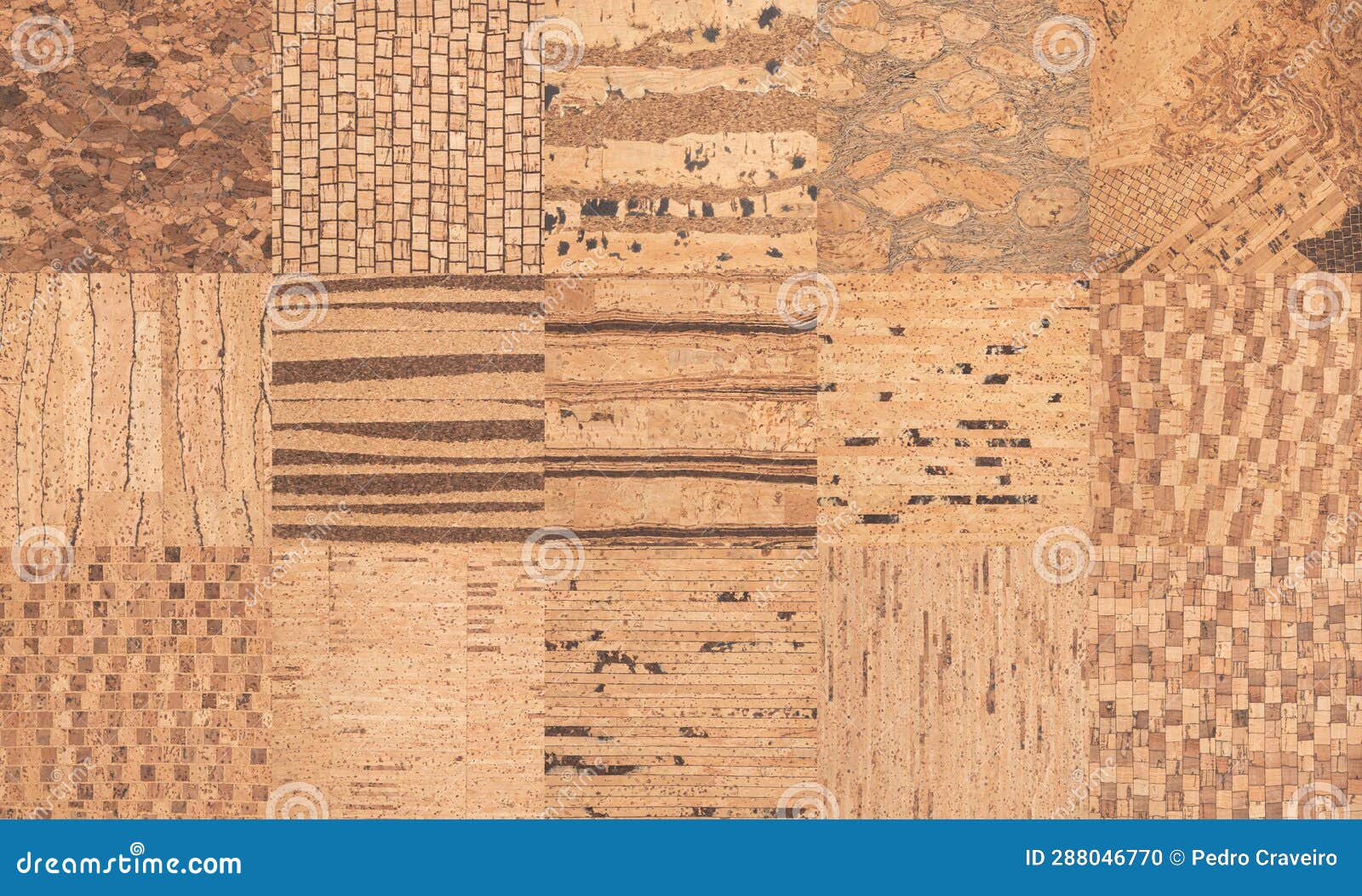 Various Cork Textures, Natural Cork Samples Stock Photo - Image of ...