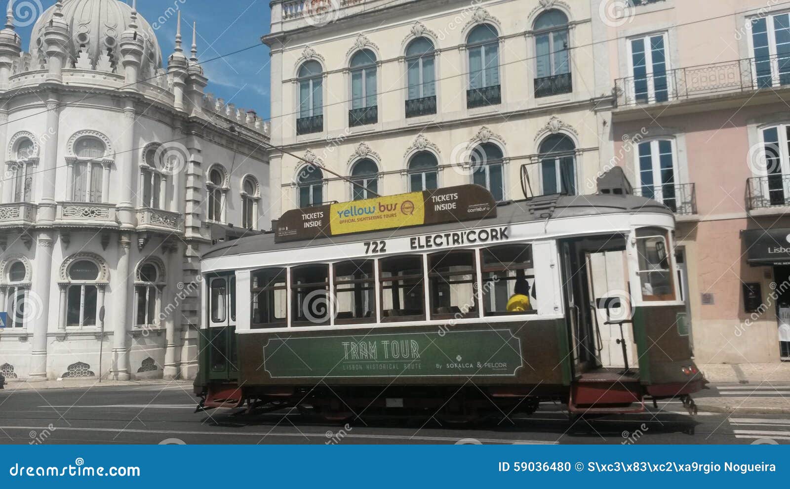 Cork tram editorial image. Image of view, touristic, tourists - 59036480