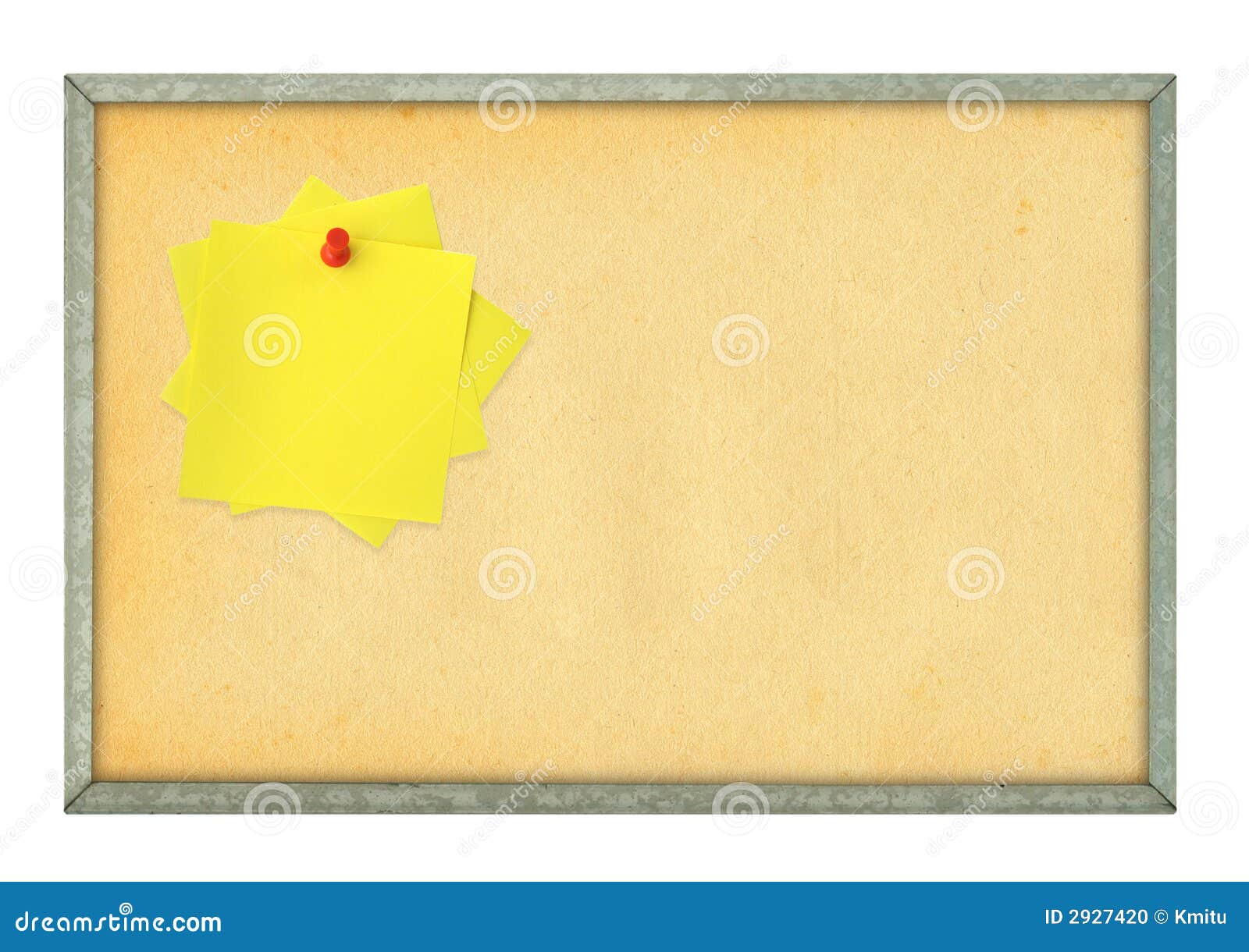 Corkboard and Adhesive Notes Stock Photo - Image of information ...