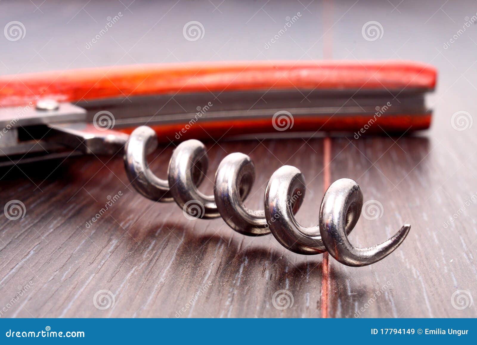 Corkscrew stock image. Image of closeup, macro, wine - 17794149