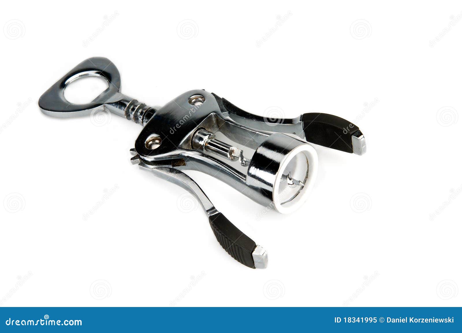 Corkscrew stock image. Image of stainless, metallic, single - 18341995