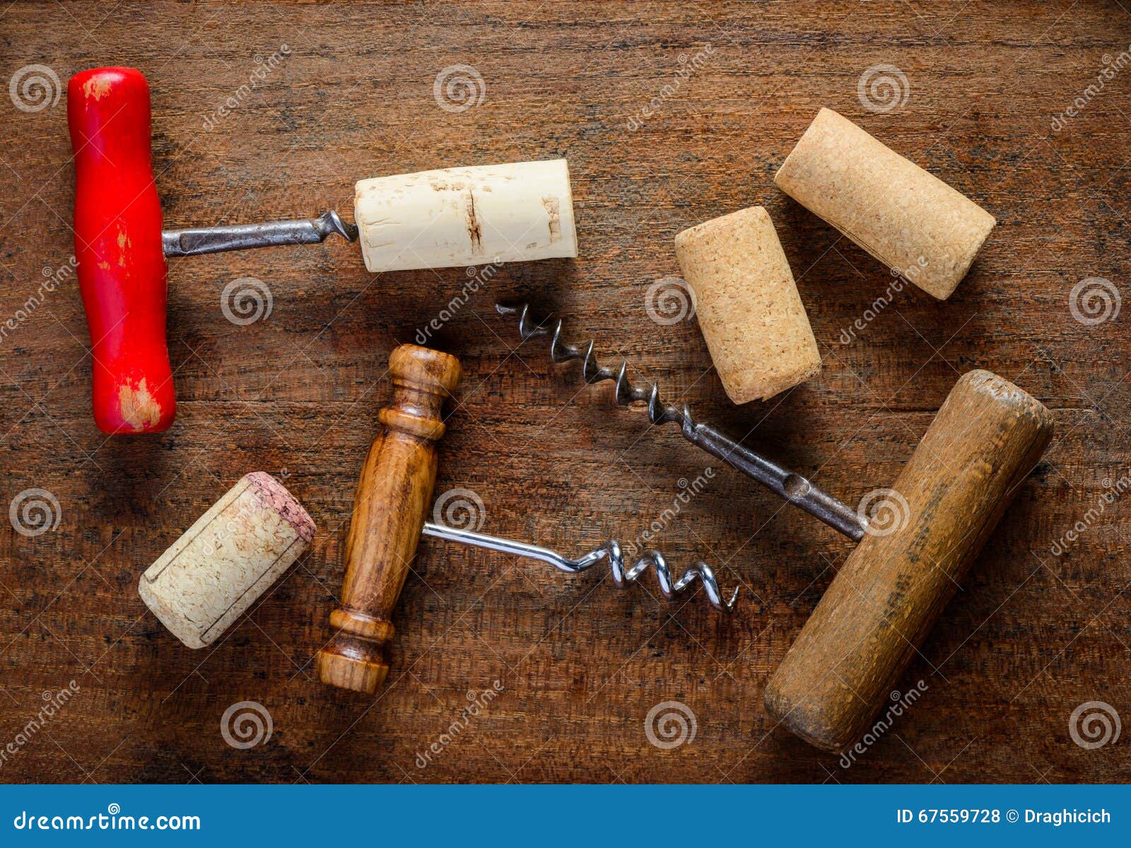 Corkscrew and Cork stock photo. Image of wine, corkscrew - 67559728