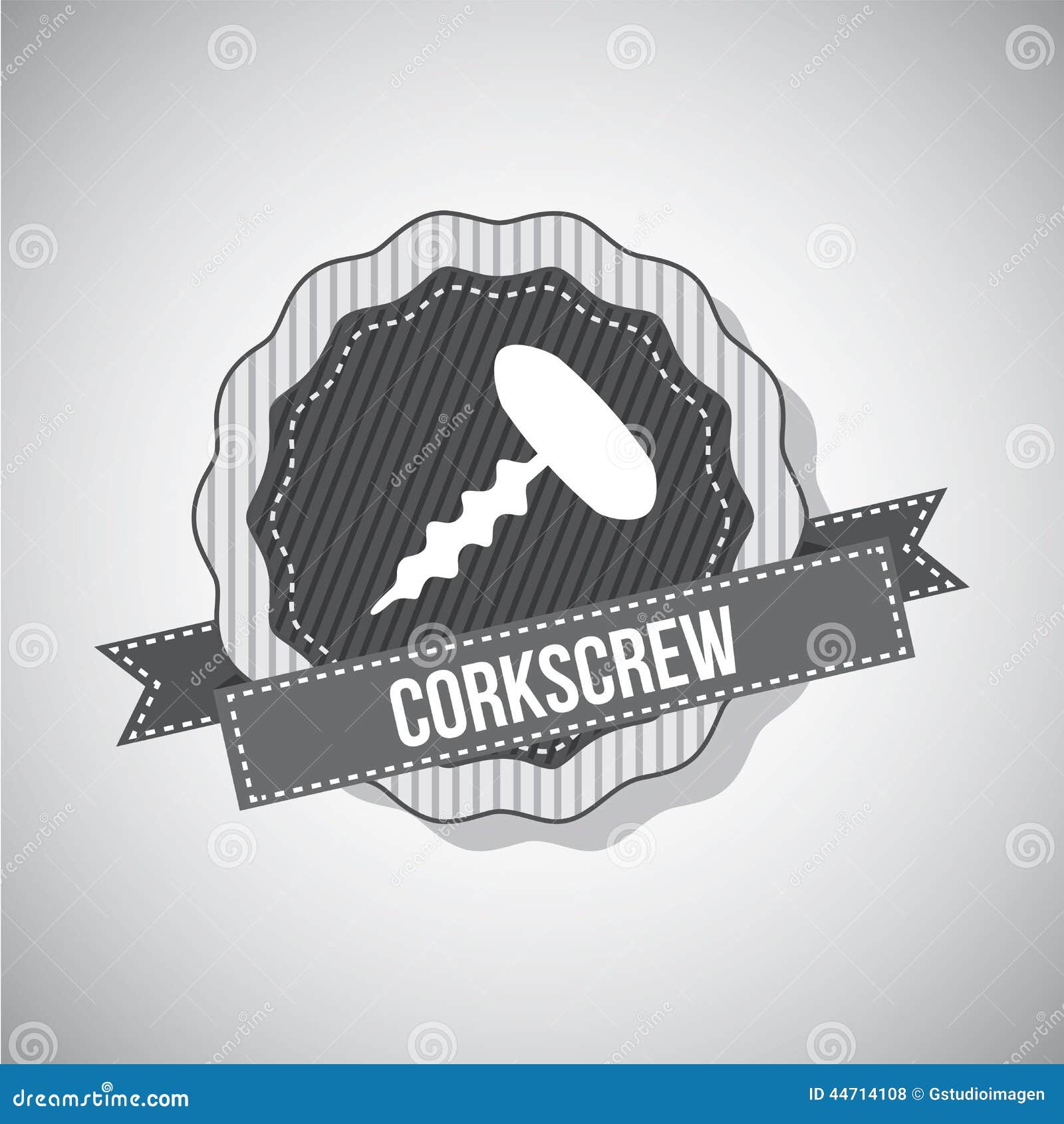 Corkscrew design stock vector. Illustration of opener - 44714108