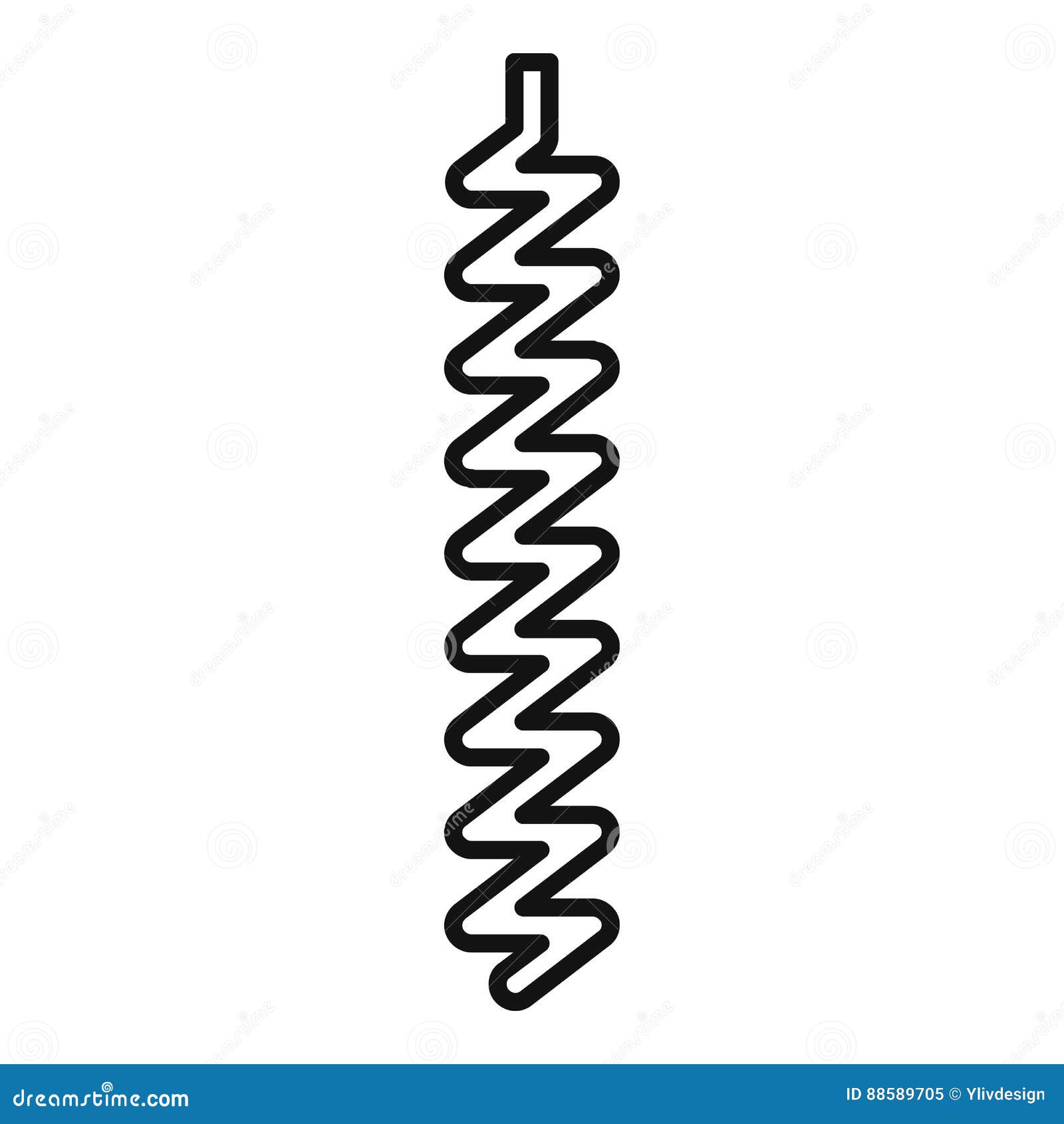 Corkscrew Icon, Outline Style Stock Vector - Illustration of bottle ...