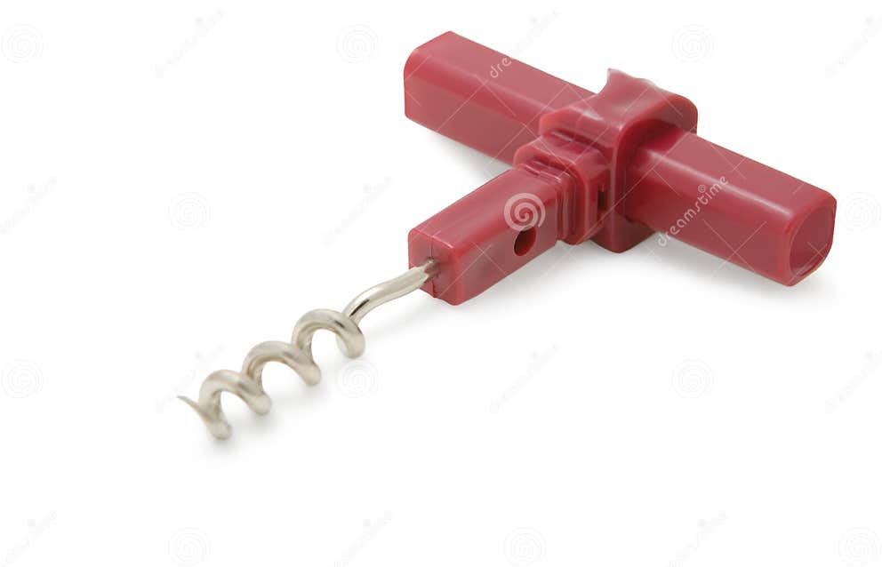Corkscrew isolated stock image. Image of kitchen, opener - 12397669