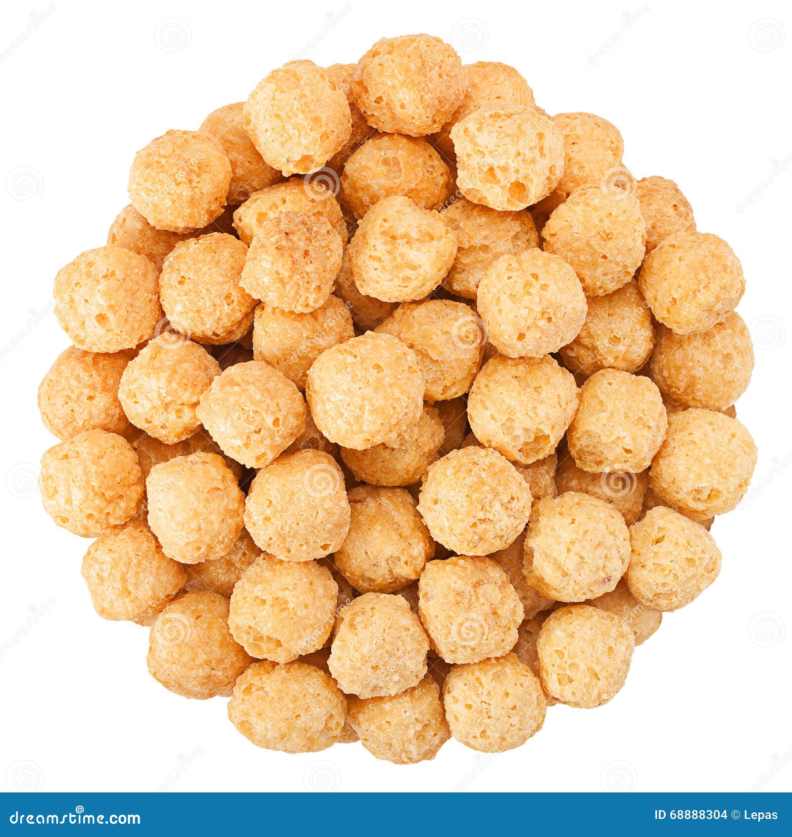 Corn balls snack on white stock photo. Image of breakfast - 68888304