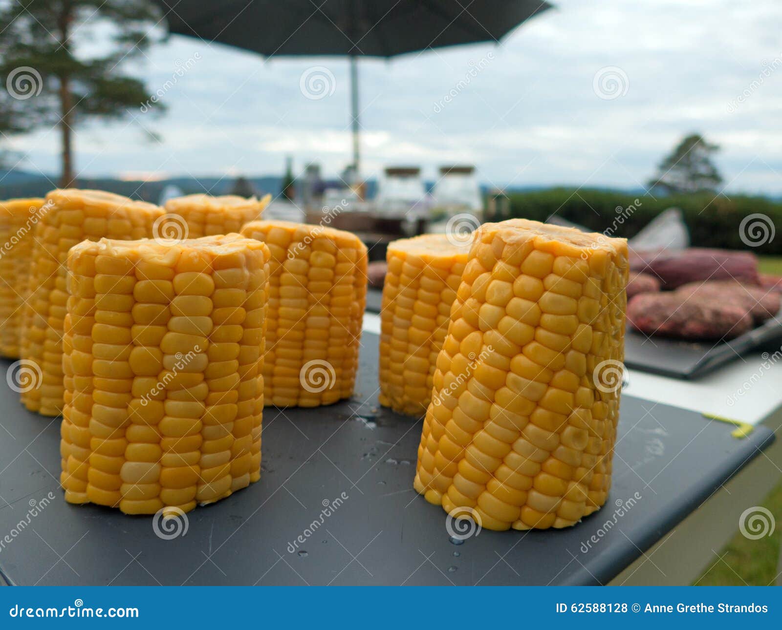 Corn for the Barbecue Party Stock Photo - Image of party, summer: 62588128