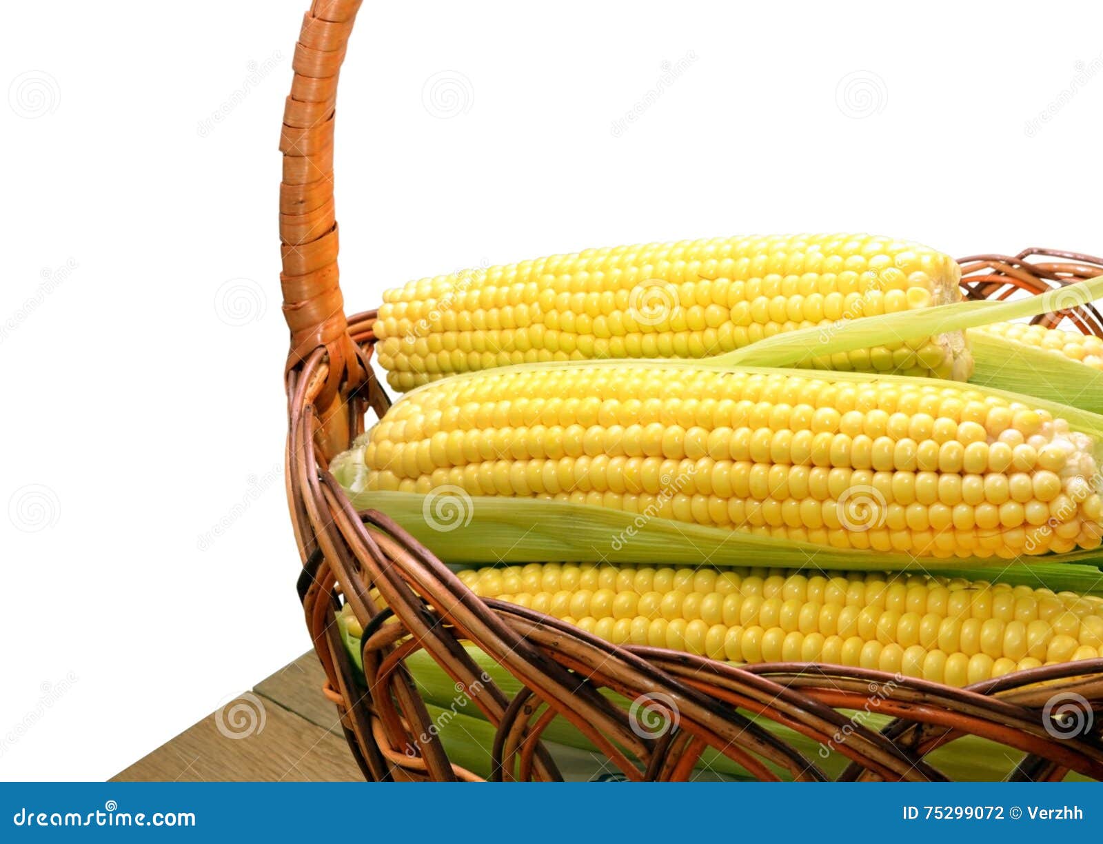 Corn in the basket stock photo. Image of seed, healthy - 75299072