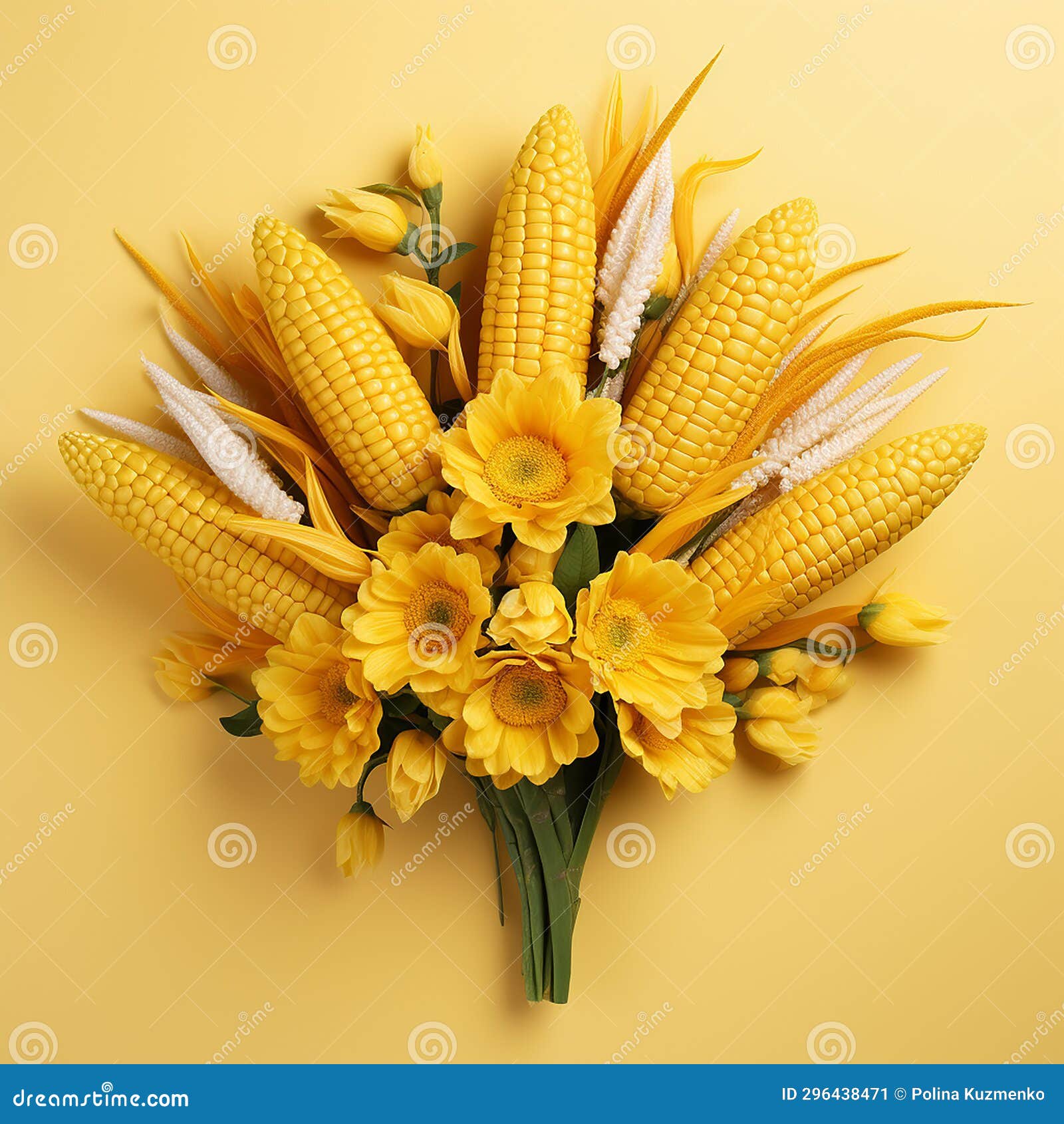 Corn Bouquet Composition. AI Generated Image Stock Illustration ...