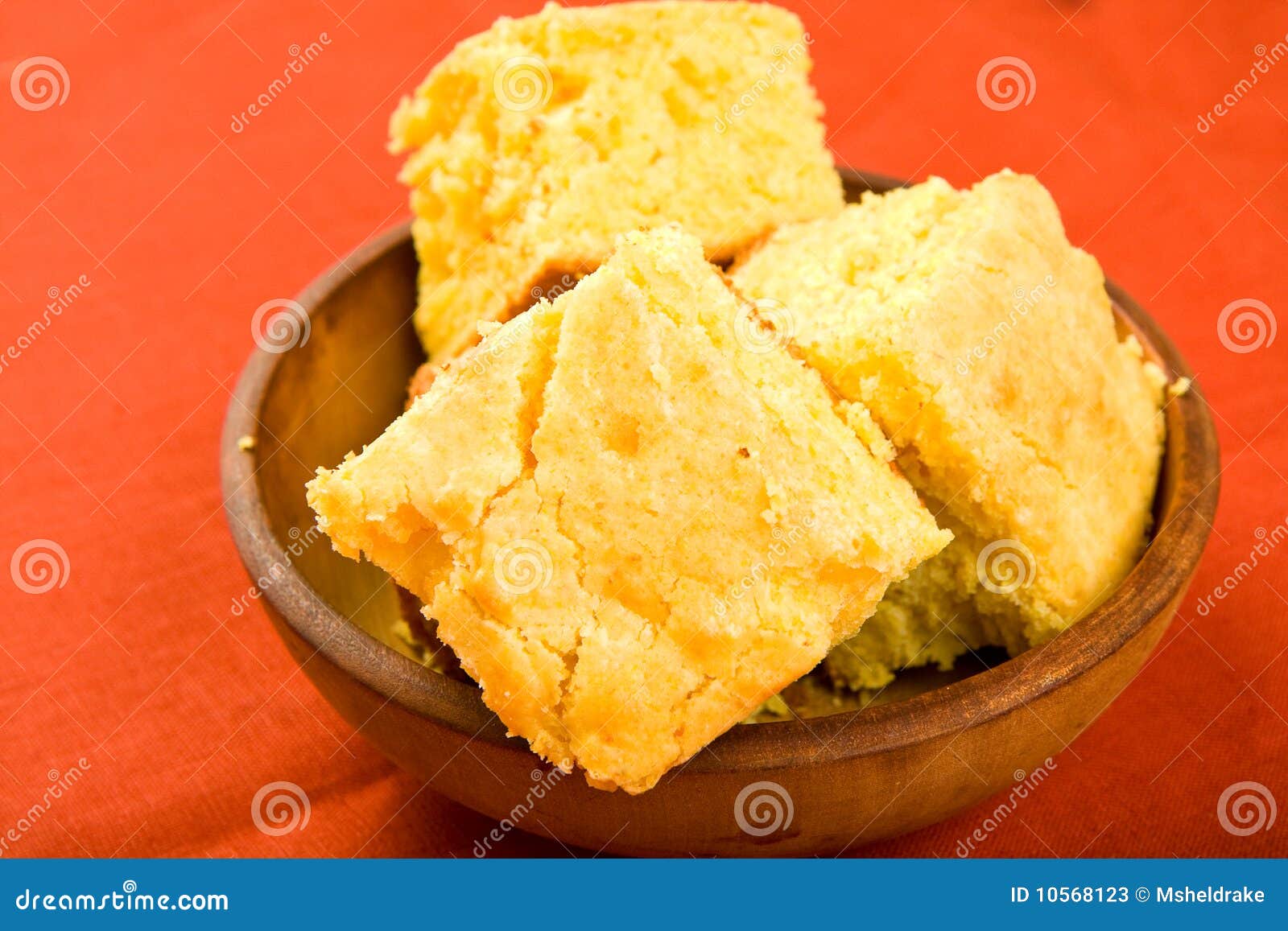Corn Bread stock image. Image of wood, cube, square, meal - 10568123