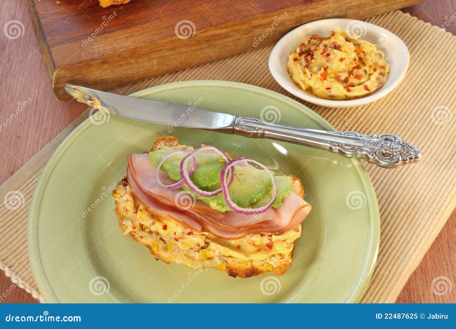 Corn Bread Sandwich stock image. Image of culinary, board - 22487625