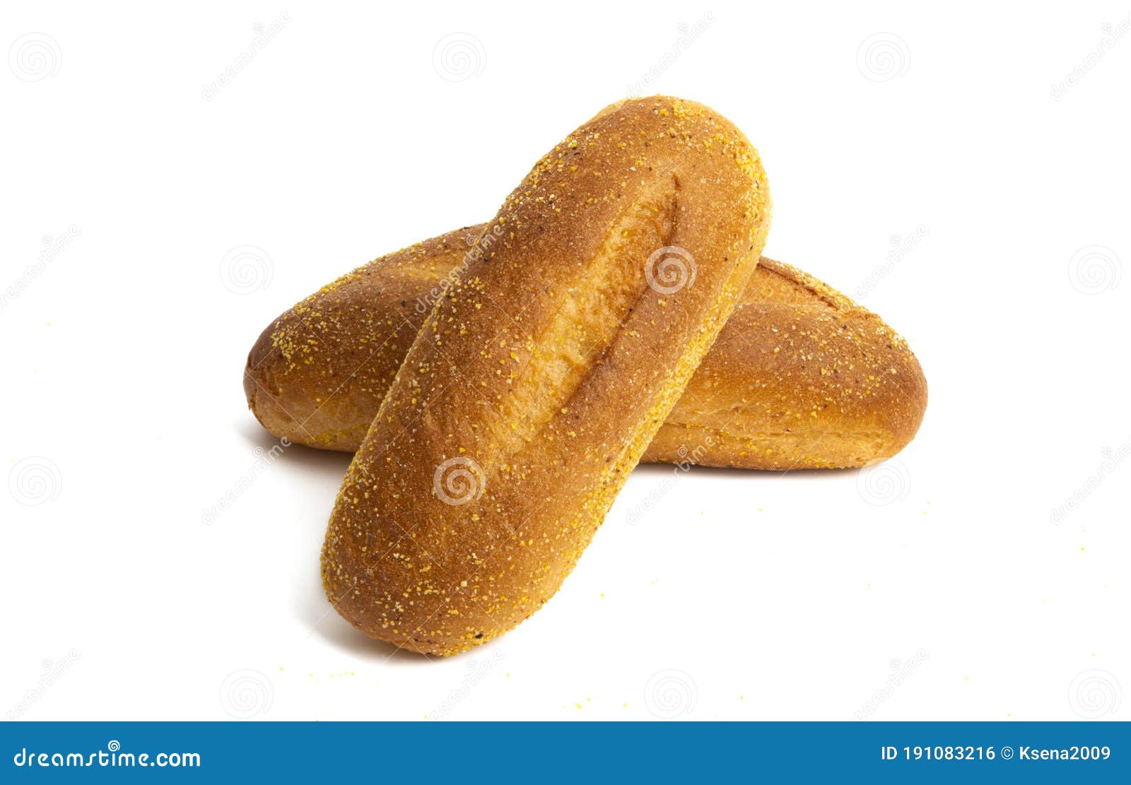 Corn bun isolated stock photo. Image of wheat, tasty - 191083216