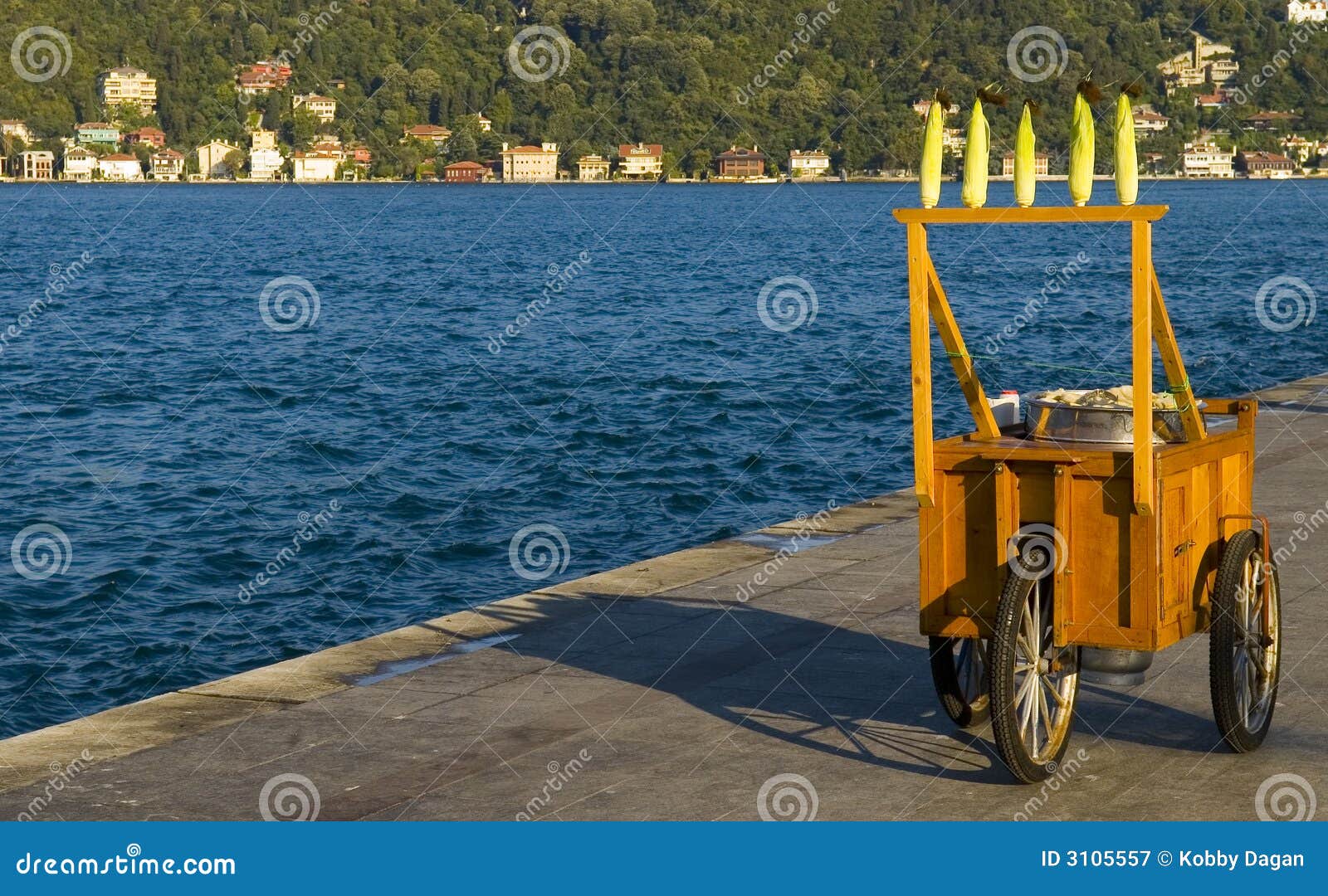 Corn cart stock image. Image of diet, transportation, wheel - 3105557