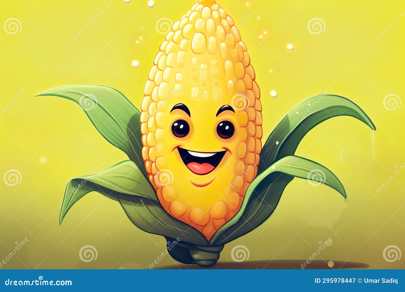 Corn Cartoon Vector. Cute Vegetable Vector Character Isolated ...