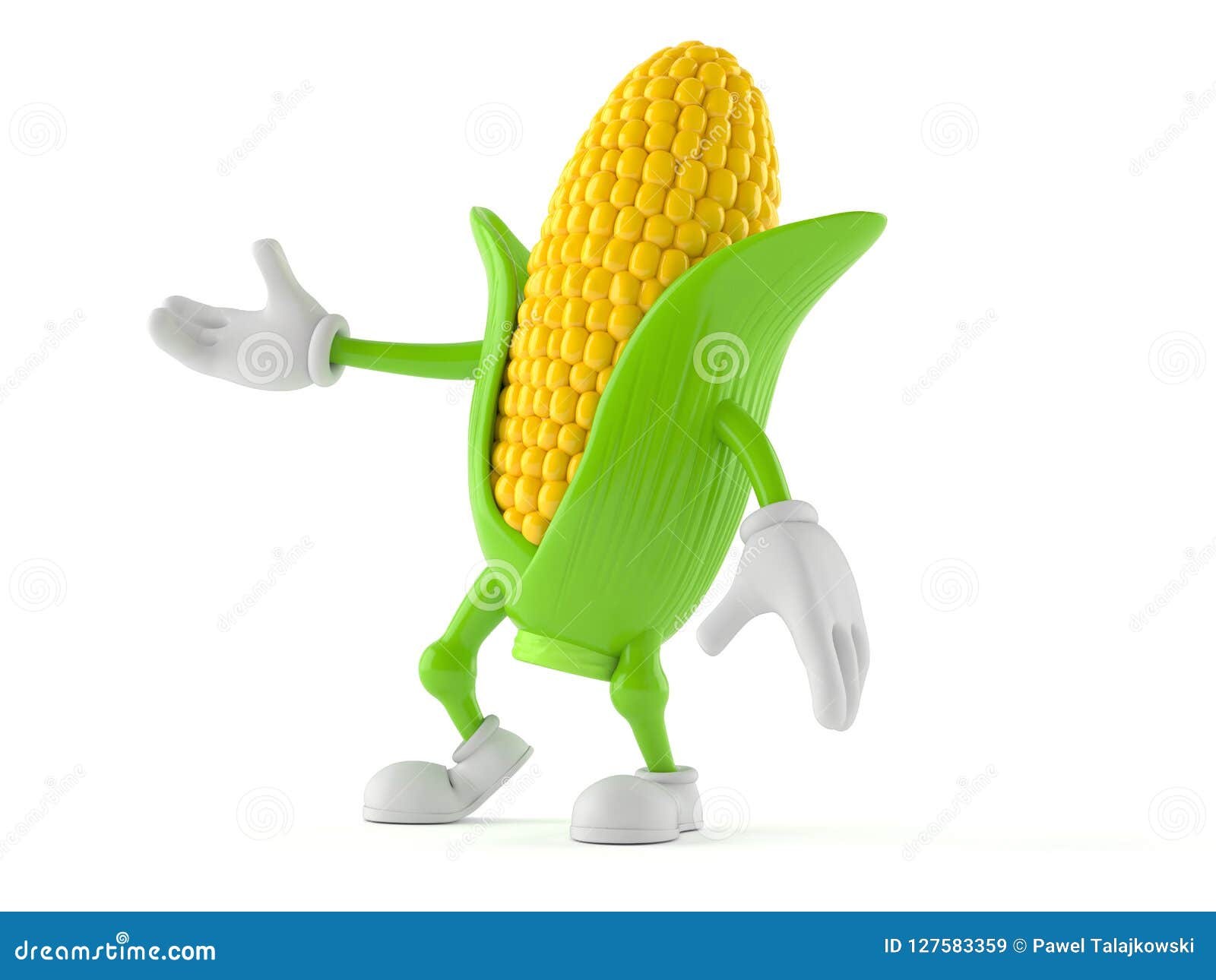 Corn character stock illustration. Illustration of grain - 127583359
