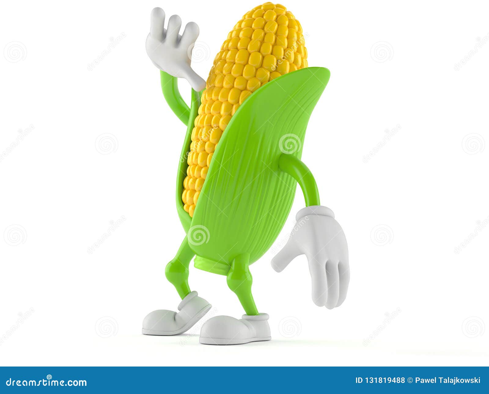 Corn On The Cob Character Vector Illustration | CartoonDealer.com #8170564
