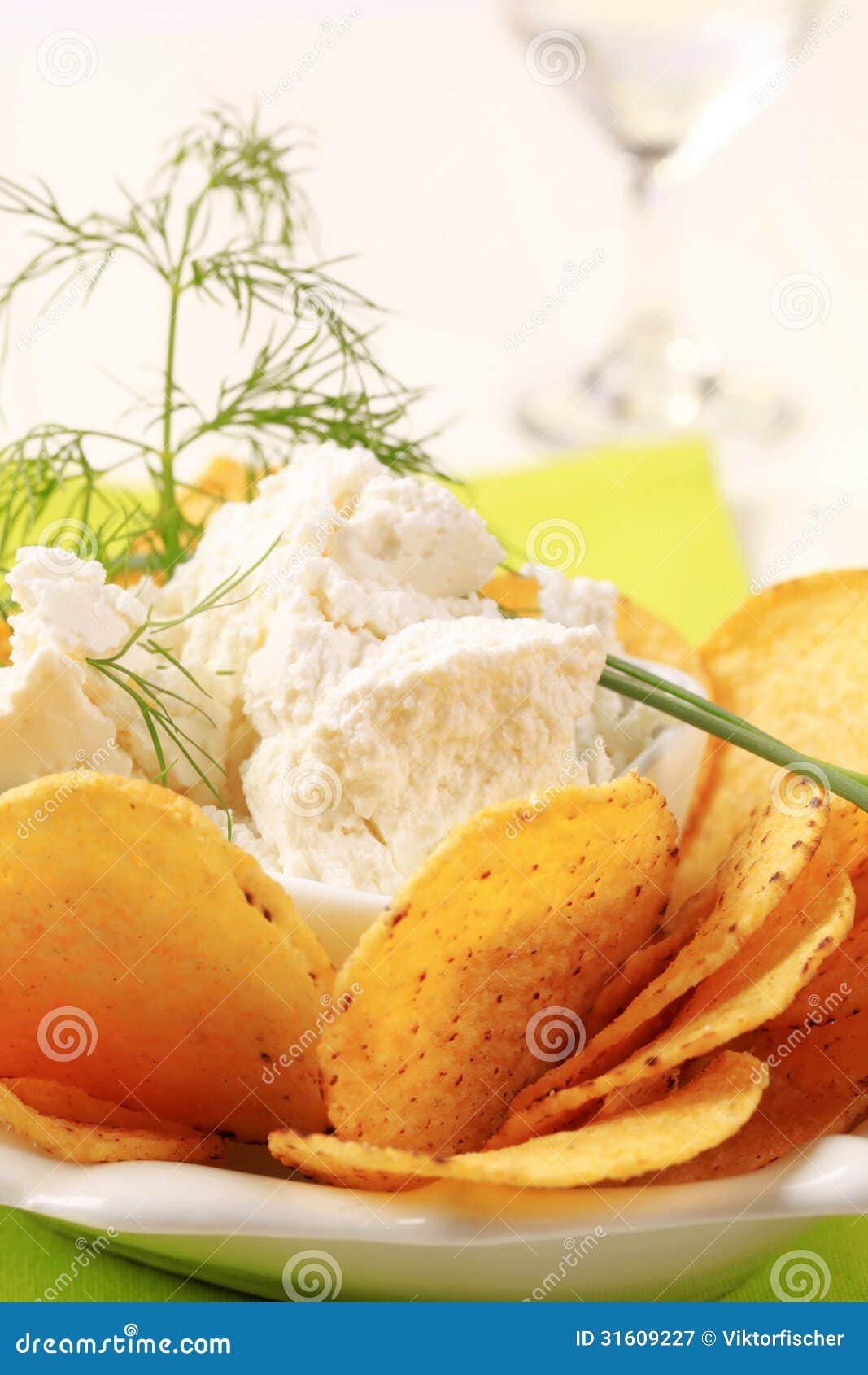 Corn Chips with Fresh Cheese Stock Image - Image of chips, crunchy ...