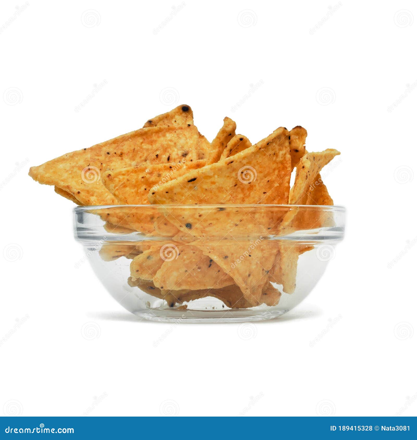 Corn Chips on a White Background. Quick Snack Stock Photo - Image of ...
