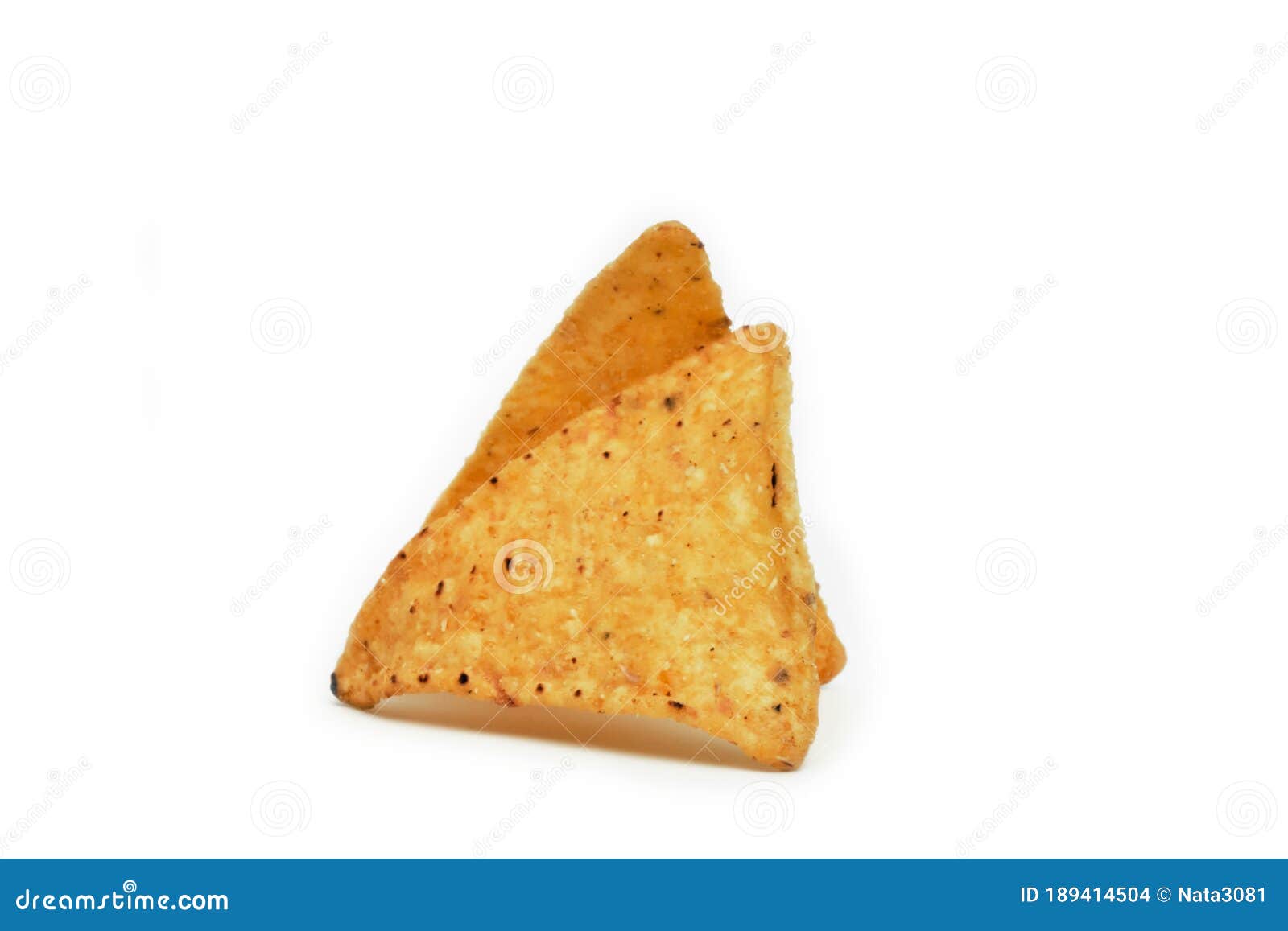 Corn Chips on a White Background. Quick Snack. Stock Photo - Image of ...