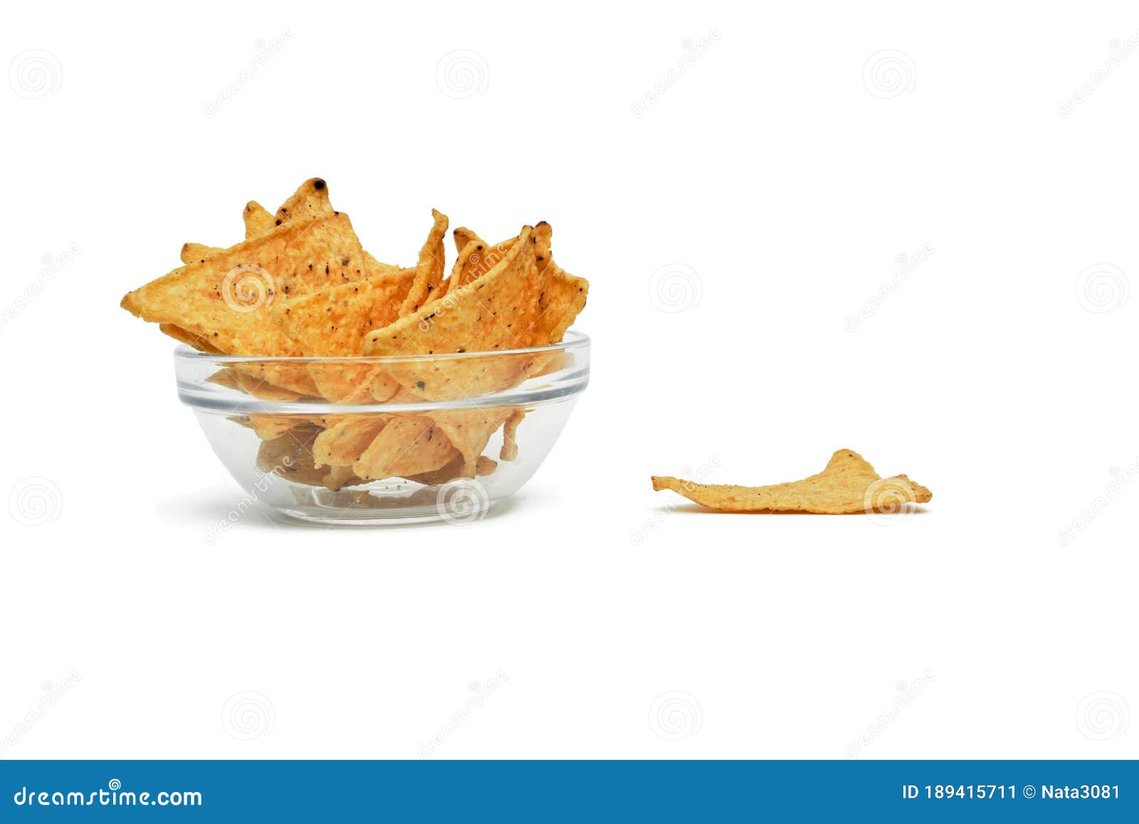 Corn Chips on a White Background. Quick Snack. Stock Image - Image of ...