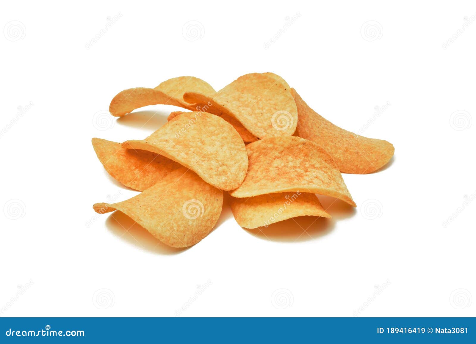 Corn Chips on a White Background. Quick Snack. Stock Image - Image of ...