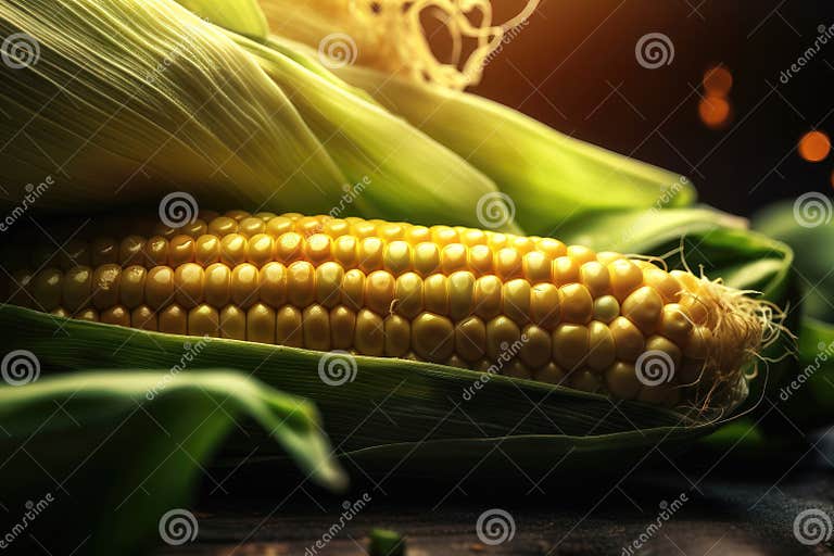 Corn on the Cob. AI Generated Stock Illustration - Illustration of seed, yellow: 272981400
