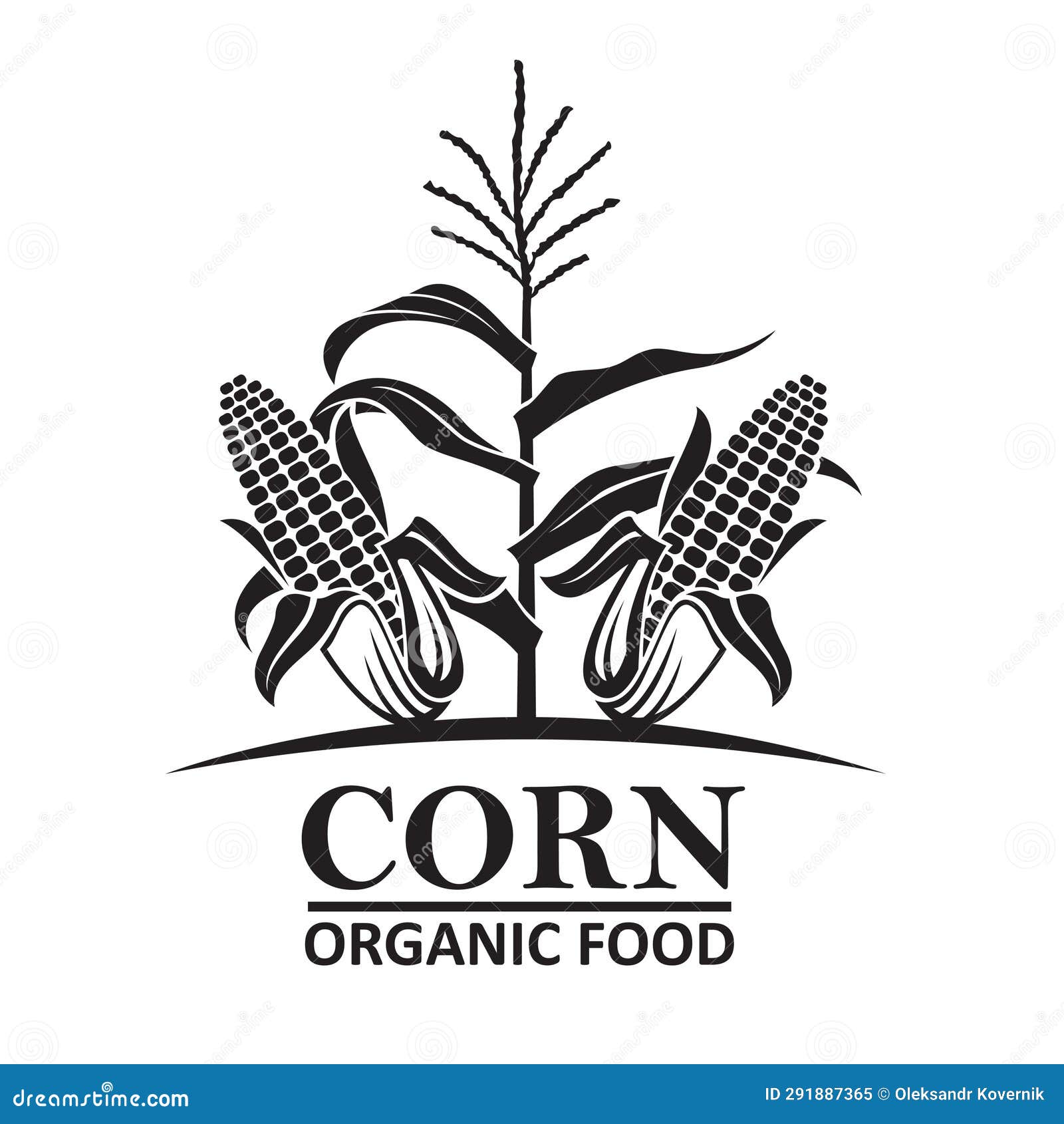 Corn cob emblem stock illustration. Illustration of corncob - 291887365