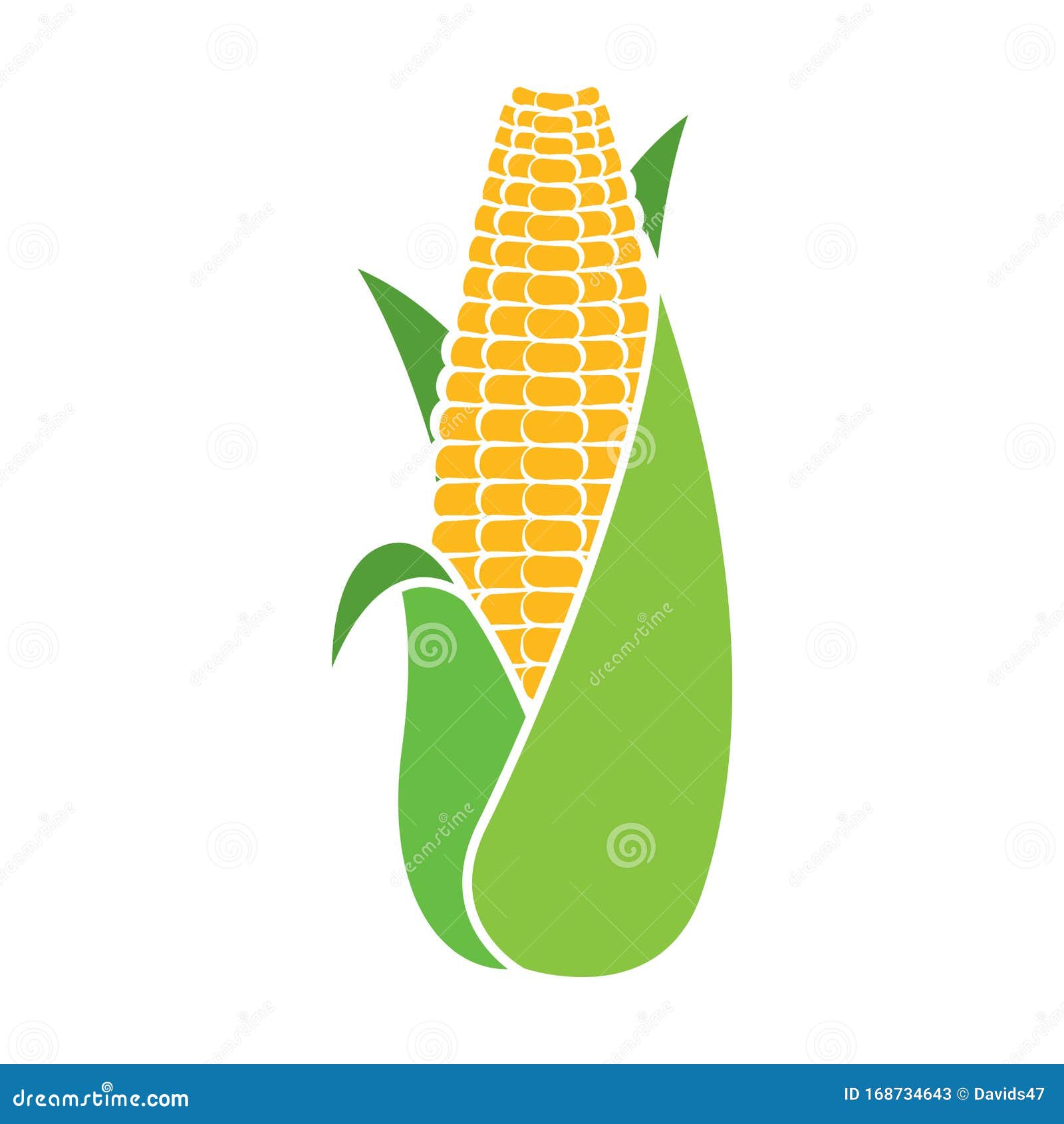 Corn cob icon stock vector. Illustration of plant, food - 168734643