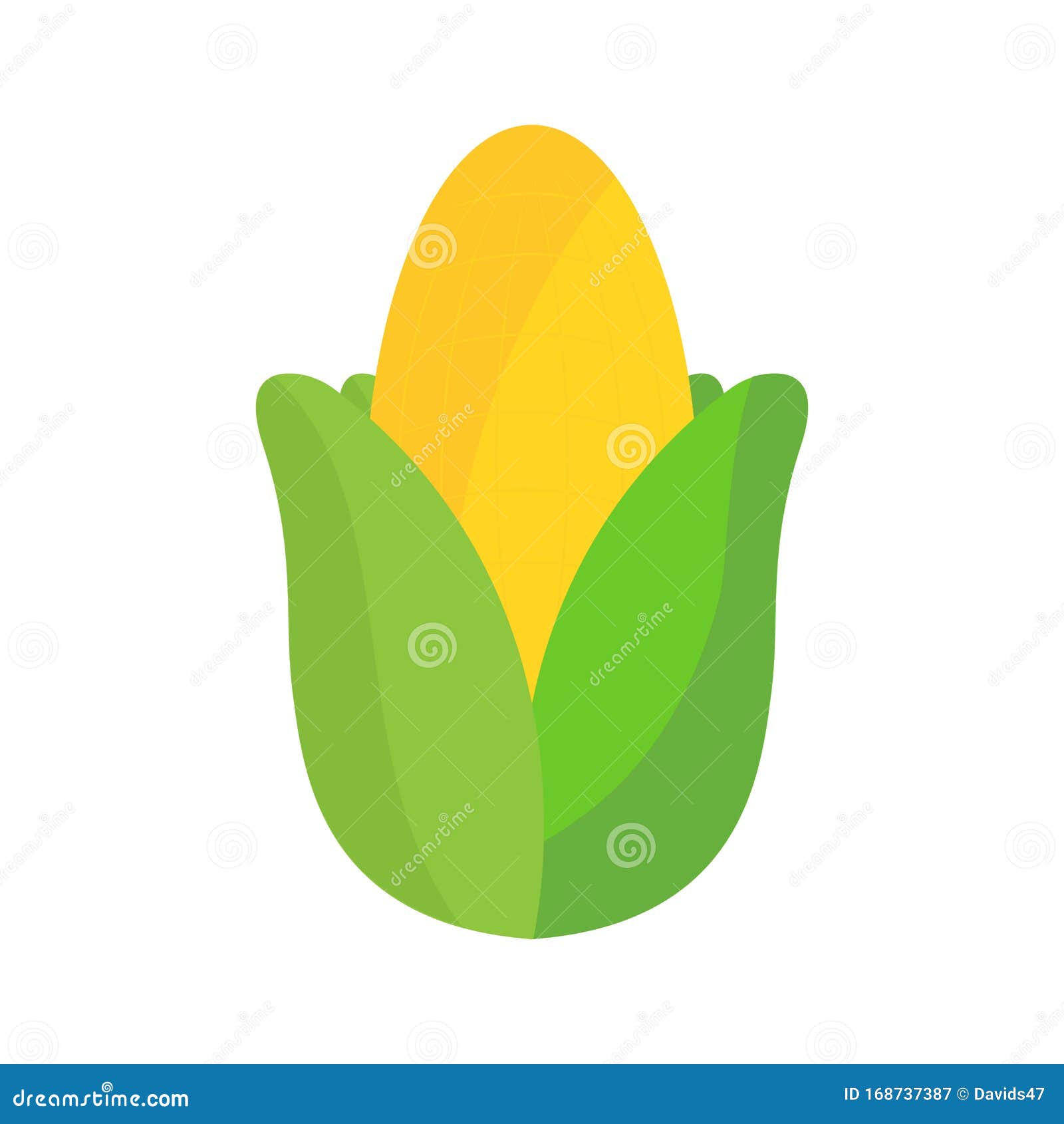 Corn cob icon stock vector. Illustration of food, sign - 168737387