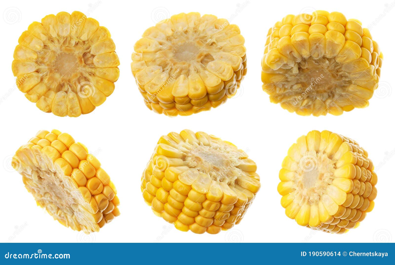 Corn Cob Pieces Flying on Background Stock Photo - Image of grain ...