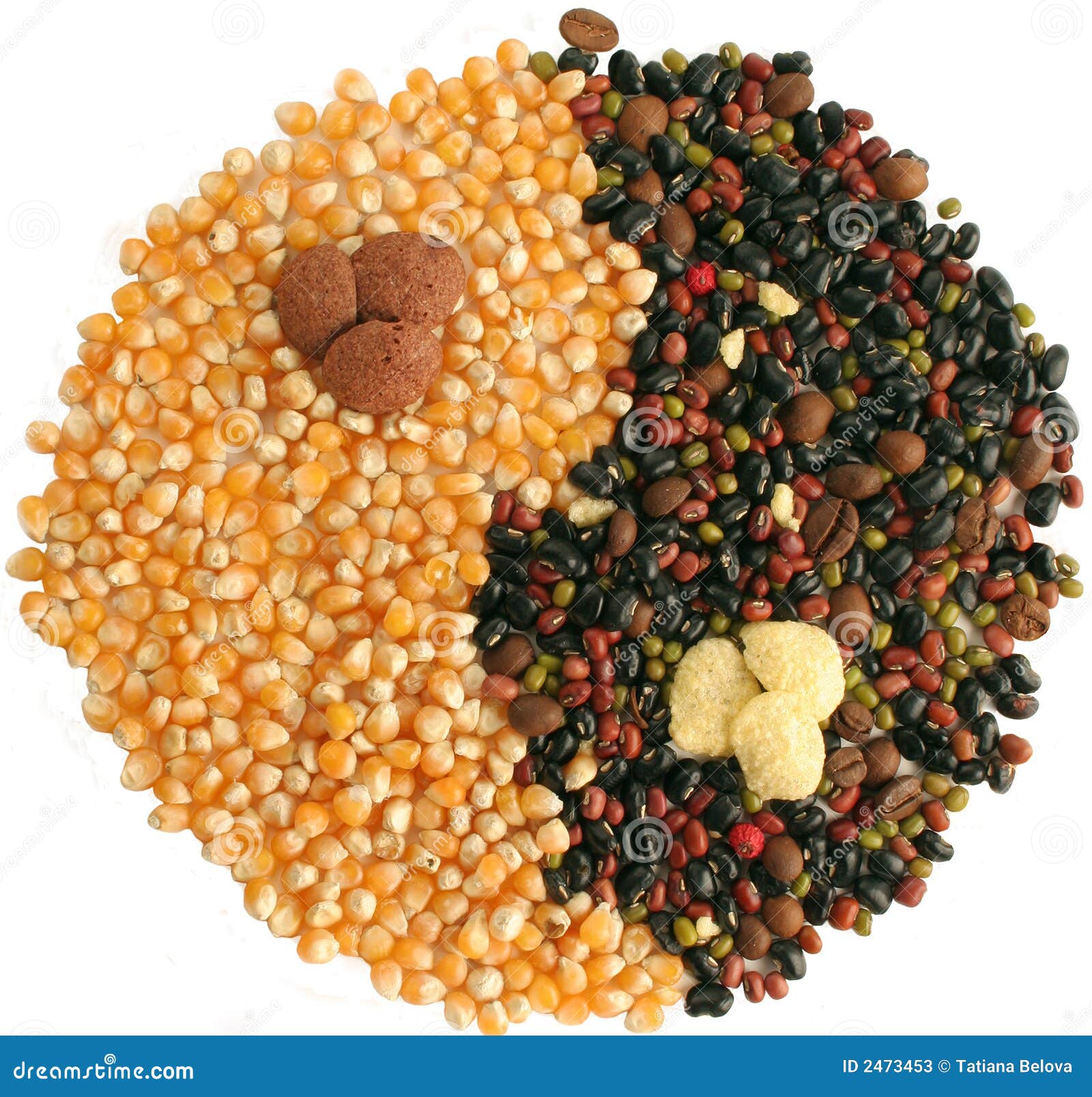 Corn, Coffee and String Bean Stock Image - Image of grained, brown: 2473453