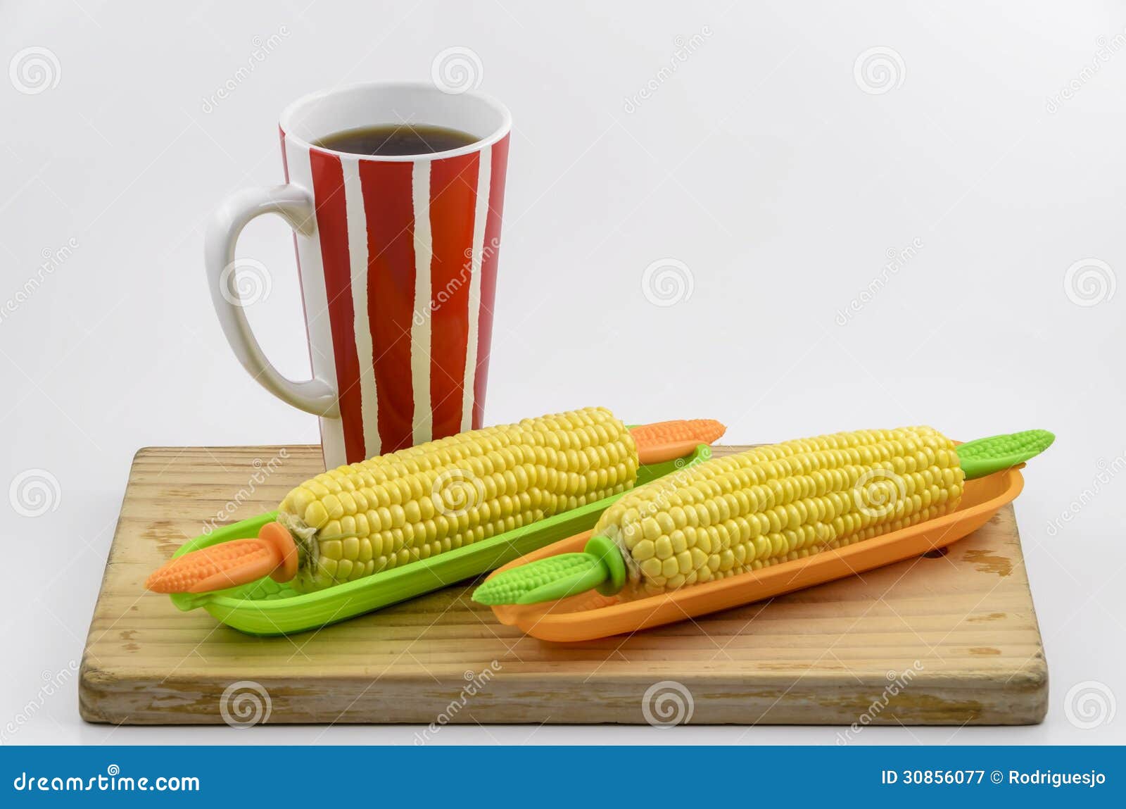 Corn and Coffee 01 stock image. Image of color, lunch - 30856077