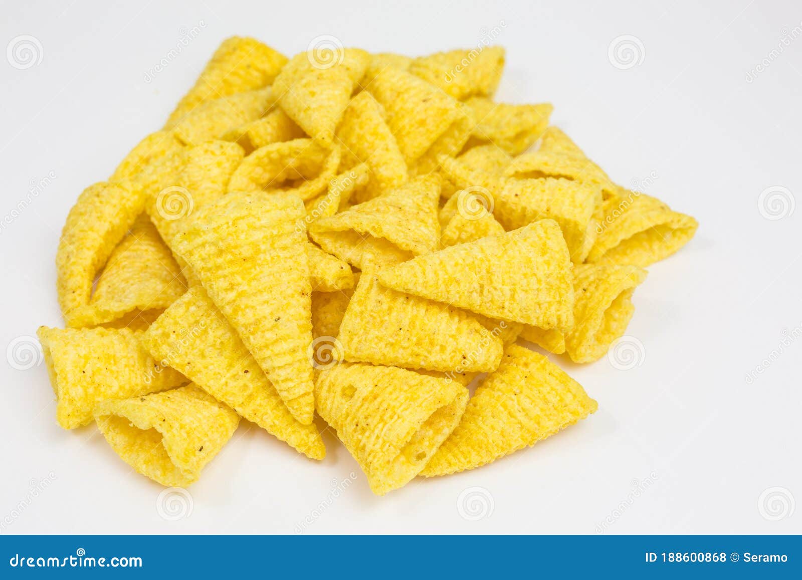 Corn cones snack stock photo. Image of crispy, baked - 188600868