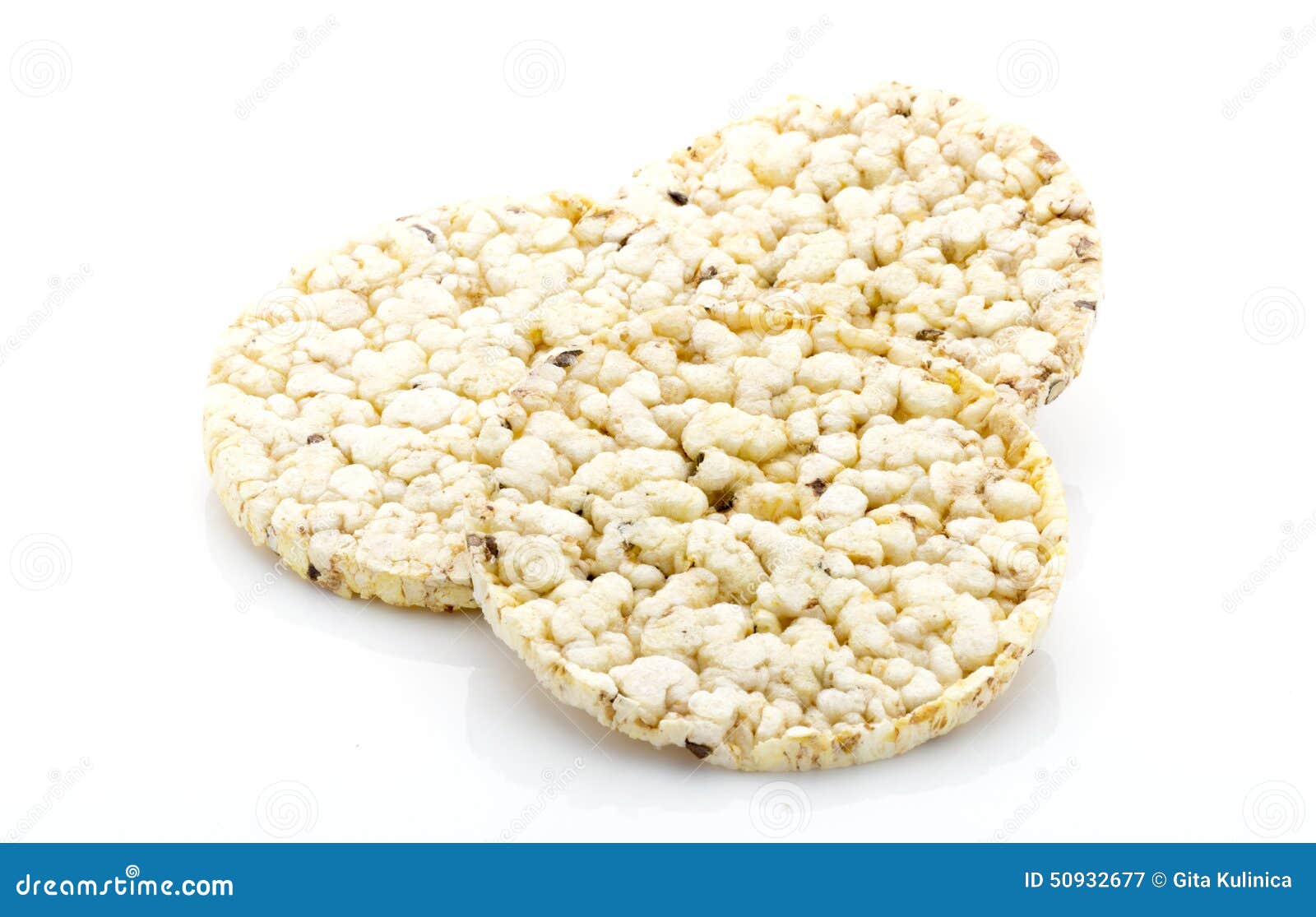 Corn Crackers On The Isolated White Background. Stock Photo - Image ...