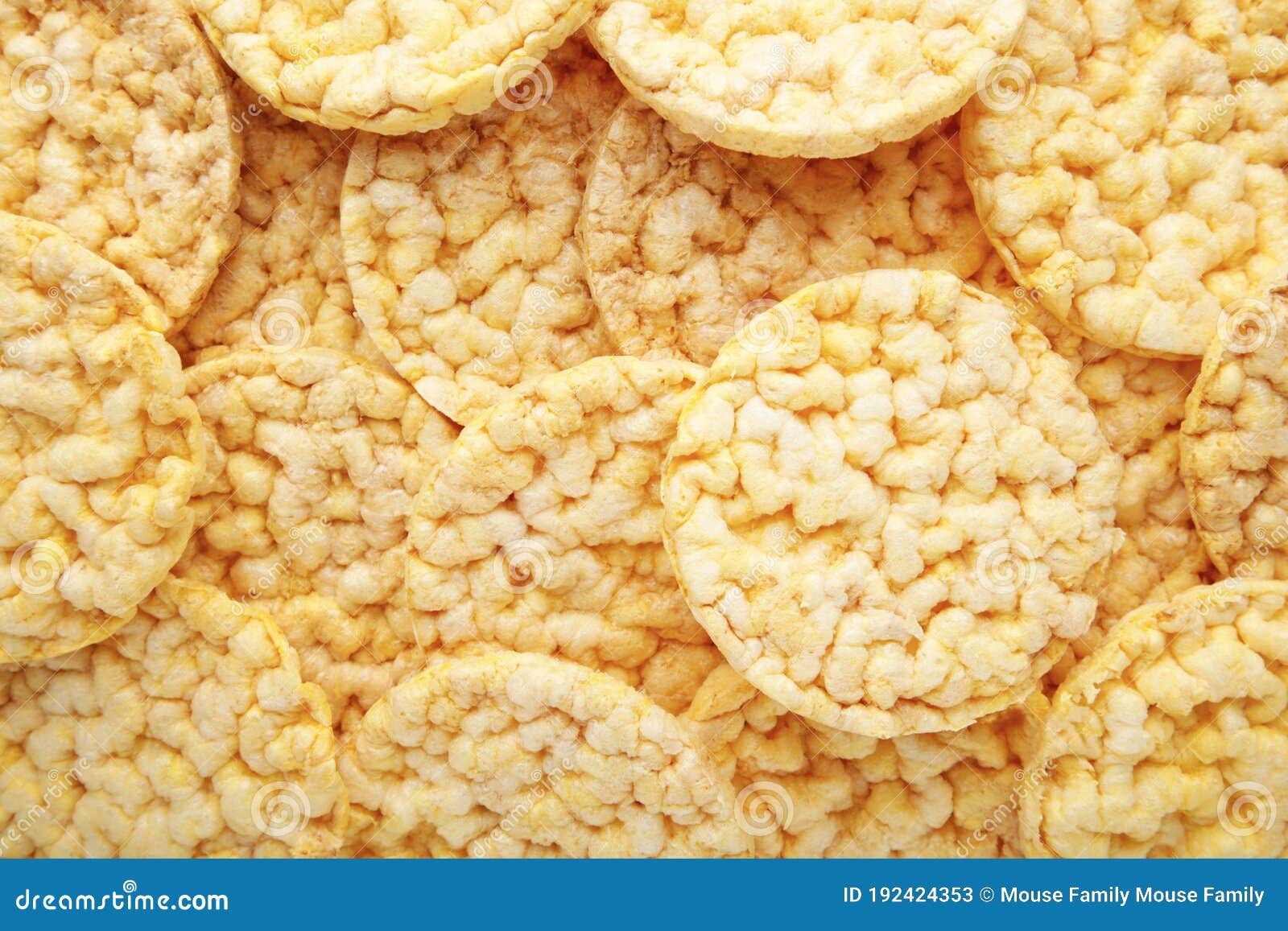 Corn Crispbreads Background. Corn Crackers. Macro Foto Stock Image ...