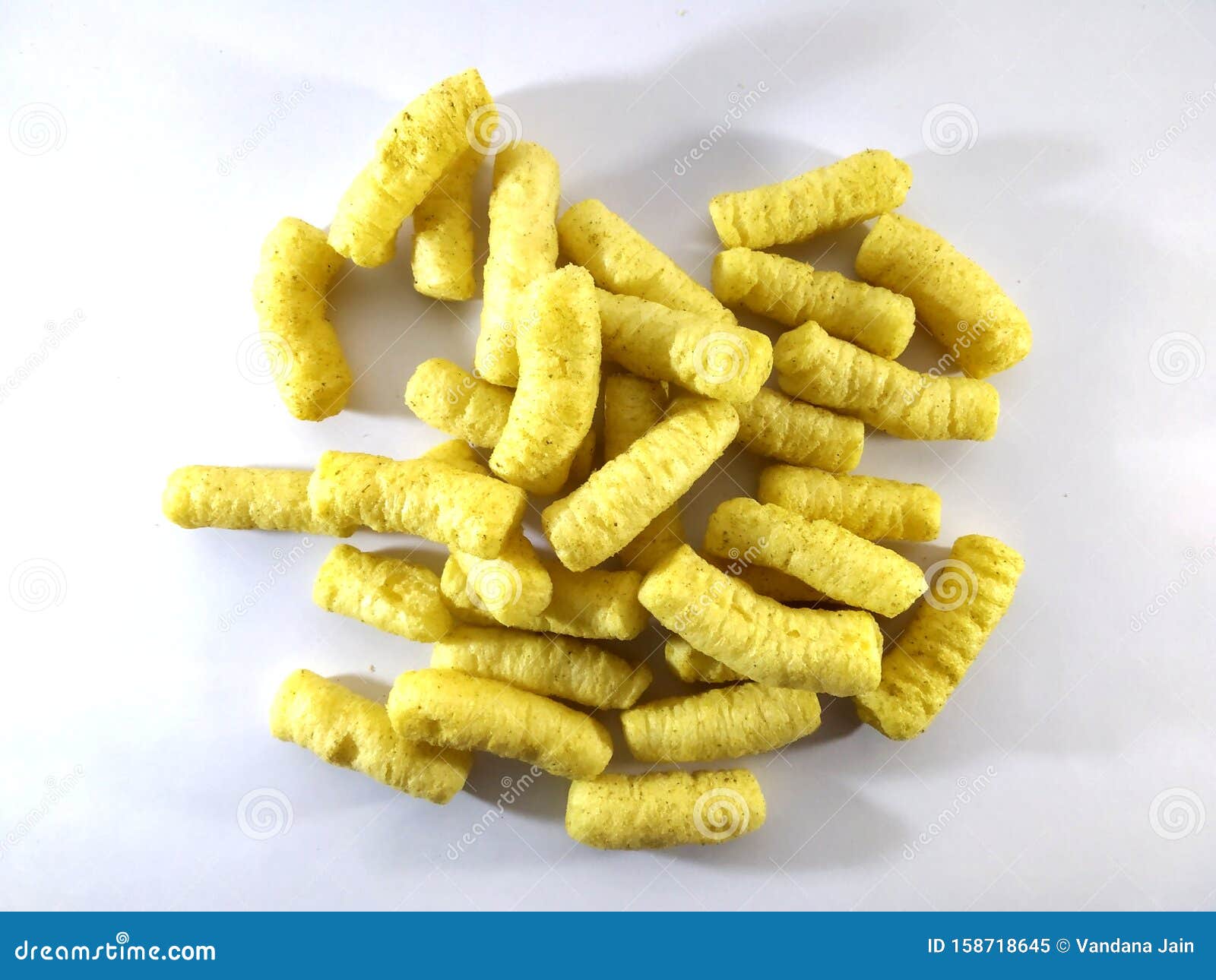 Corn Curls imagem de stock. Imagem de alimento, fundo - 158718645