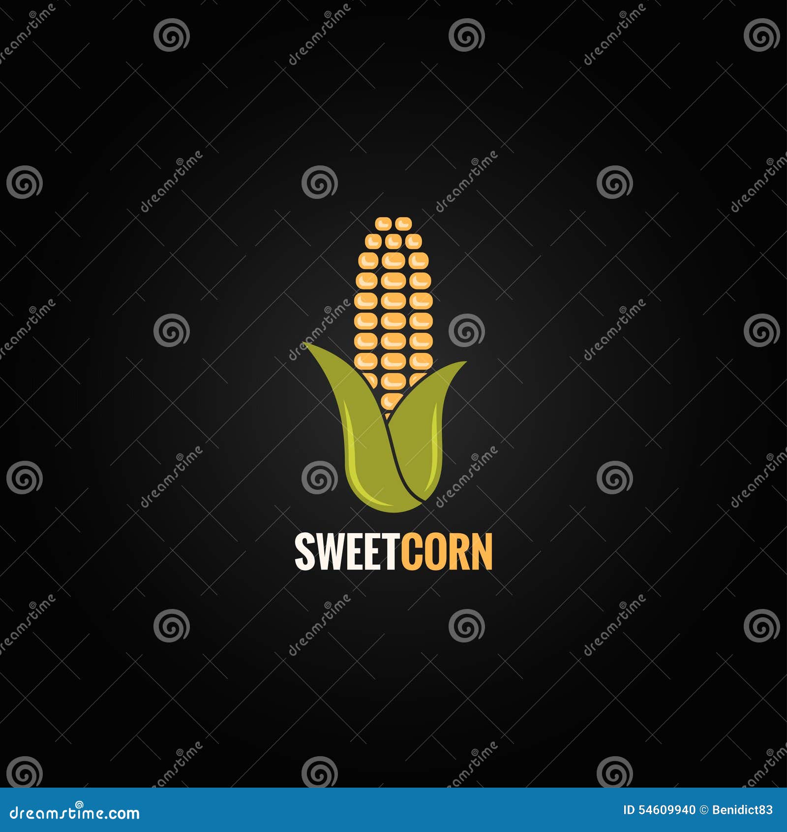 Corn design background stock vector. Illustration of sweet - 54609940