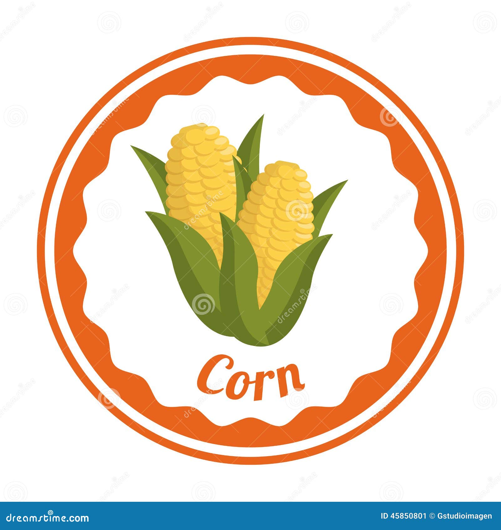Corn design stock illustration. Illustration of organic - 45850801