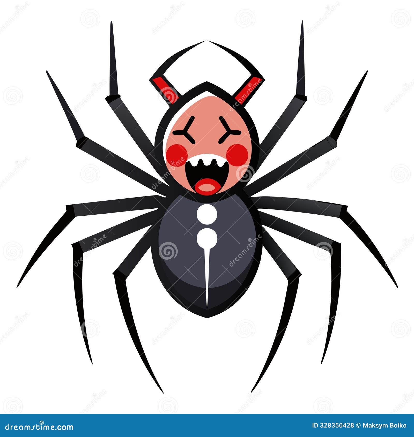 Corn Earworm Worm Knocks Kawaii Stock Vector - Illustration of creative ...